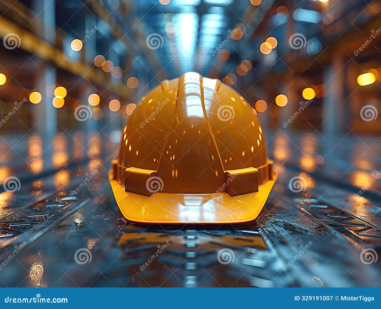 Workplace Safety Conception Engineering Objects On Workplace With ...