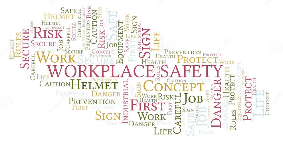 Workplace Safety Word Cloud. Stock Illustration - Illustration of ...