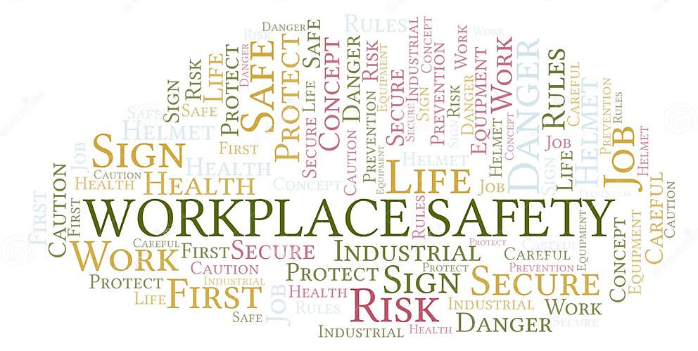 Workplace Safety Word Cloud. Stock Illustration - Illustration of risk ...