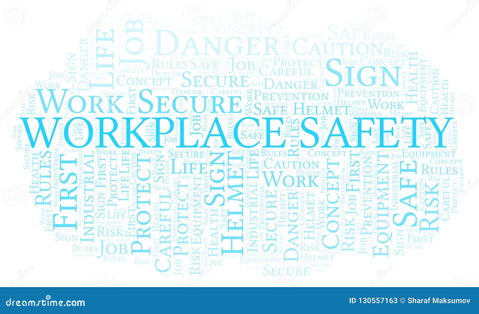 Workplace Safety Word Cloud. Stock Illustration - Illustration of ...