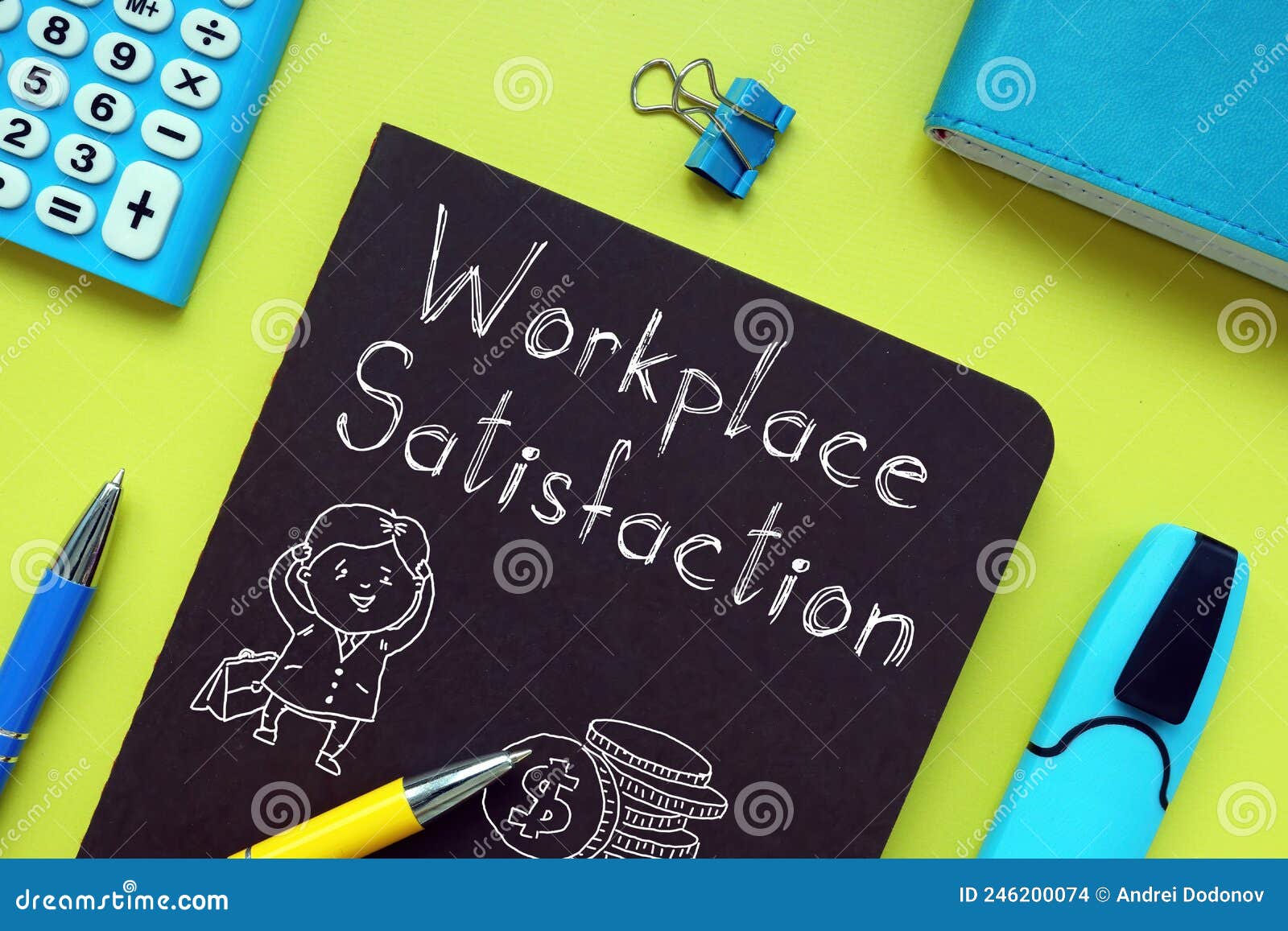 Workplace Satisfaction is Shown Using the Text Stock Photo - Image of ...