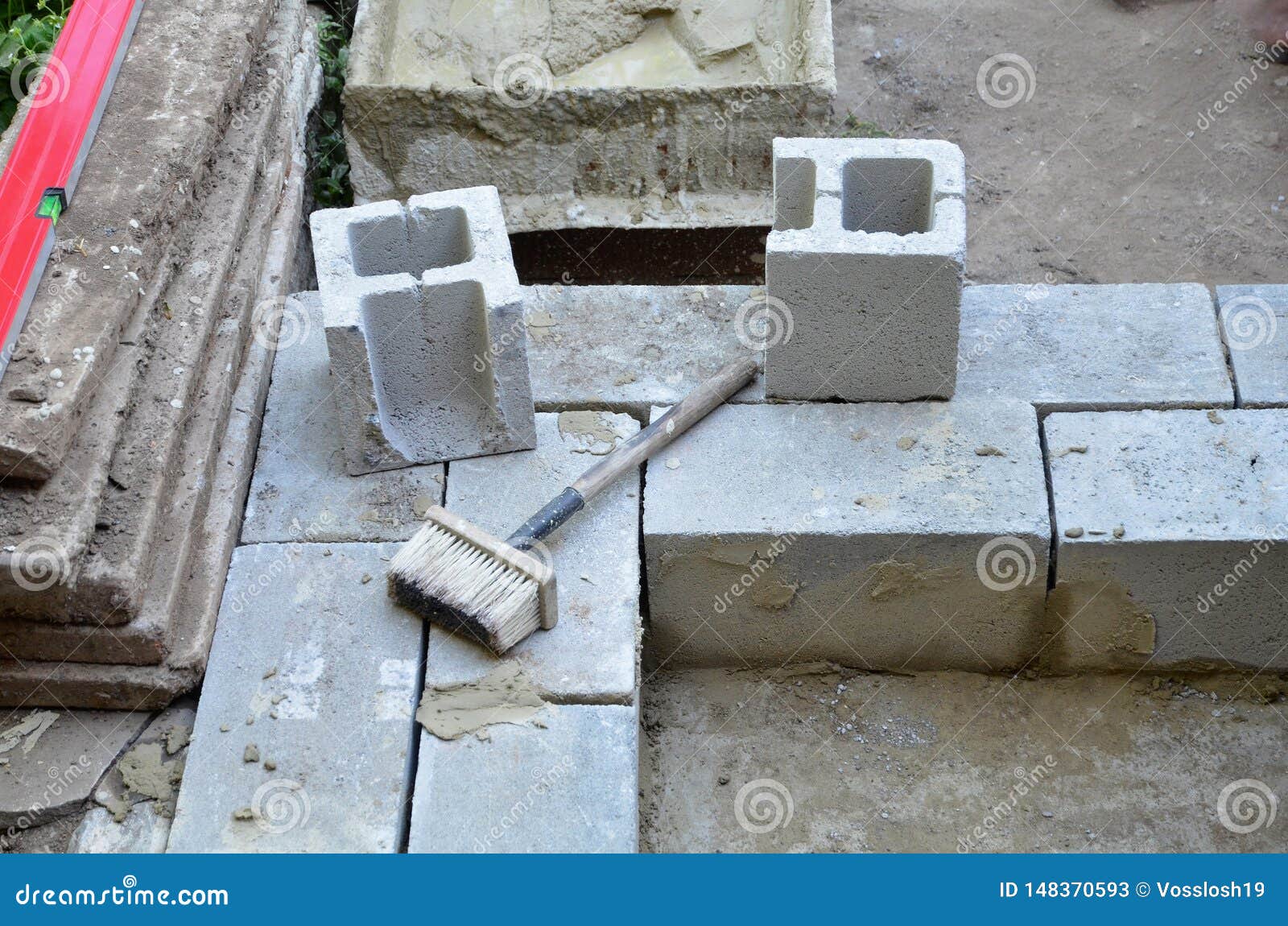 The Beginning Of The Construction Of The Wall Of The Economic Building ...