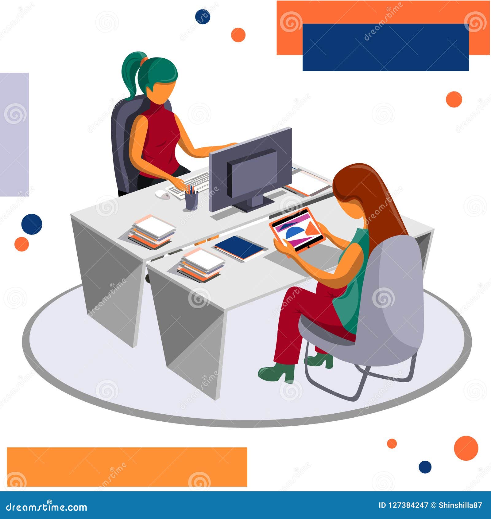 Staff Workflow Line Icons Collection. Employee Productivity, Resource ...