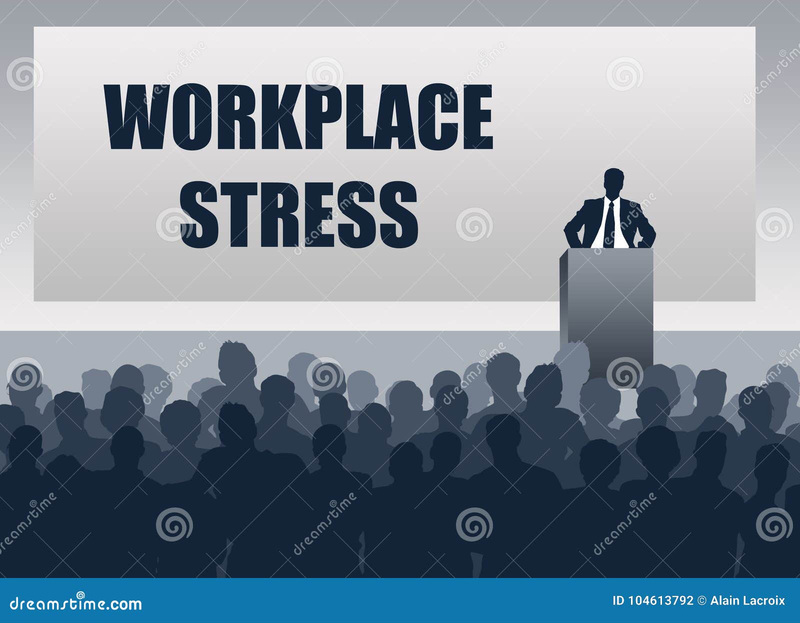 Workplace Stress Management Discussion Stock Illustration ...