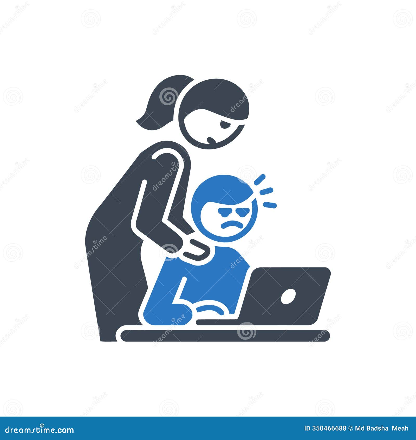 Workplace Stress Relief Icon Stock Illustration - Illustration of sign ...