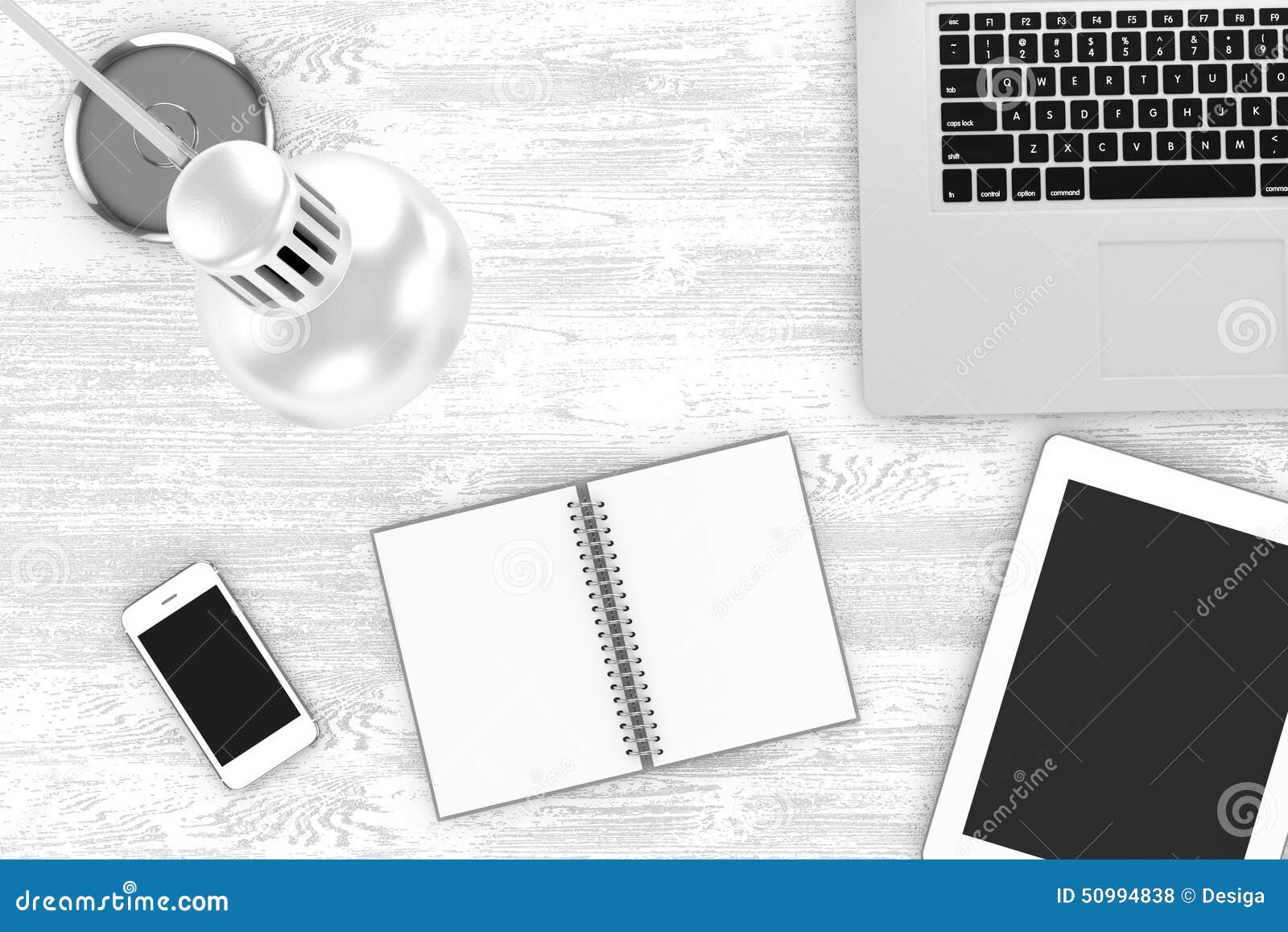 Workplace, top view stock photo. Image of desk, cool - 50994838