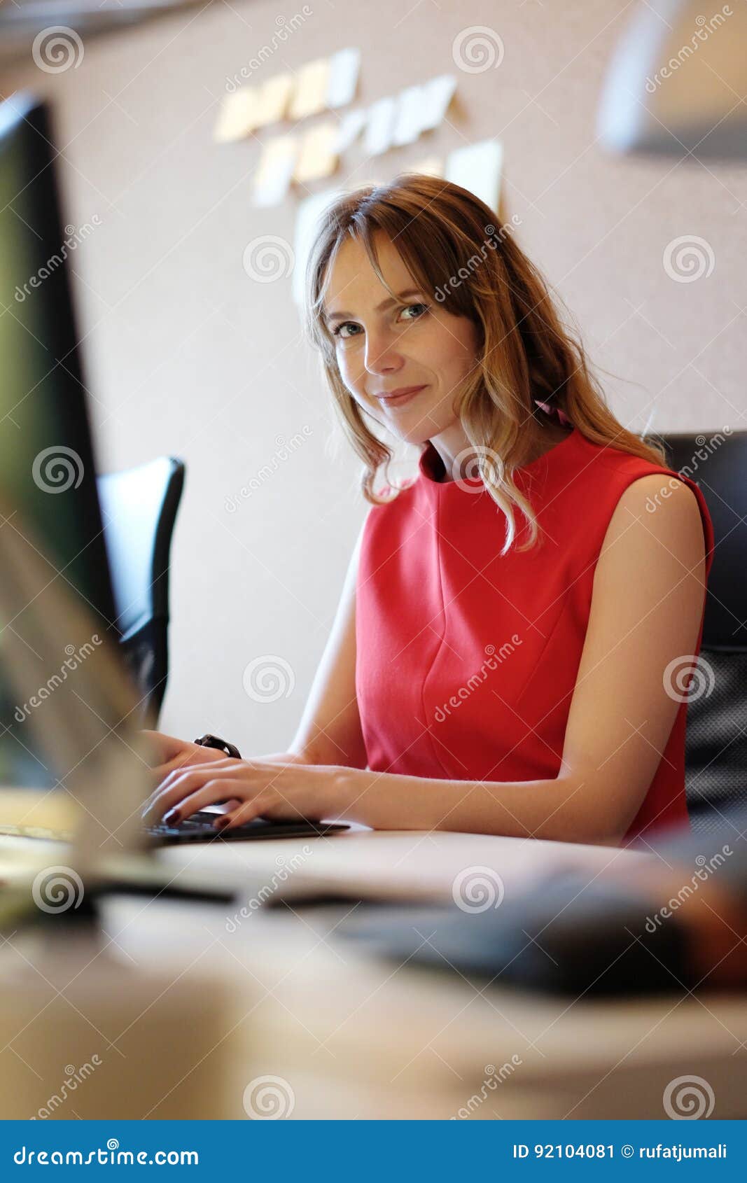 Workplace stock image. Image of chair, female, daytime - 92104081