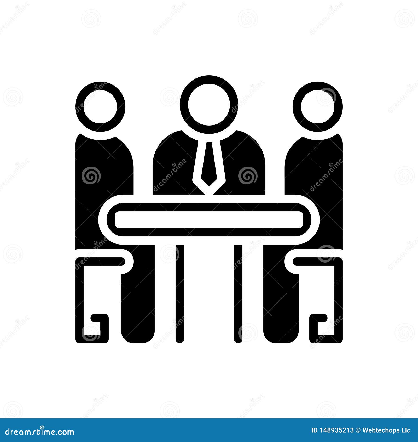 Black Solid Icon for Workplan, Scheme and Project Stock Vector ...