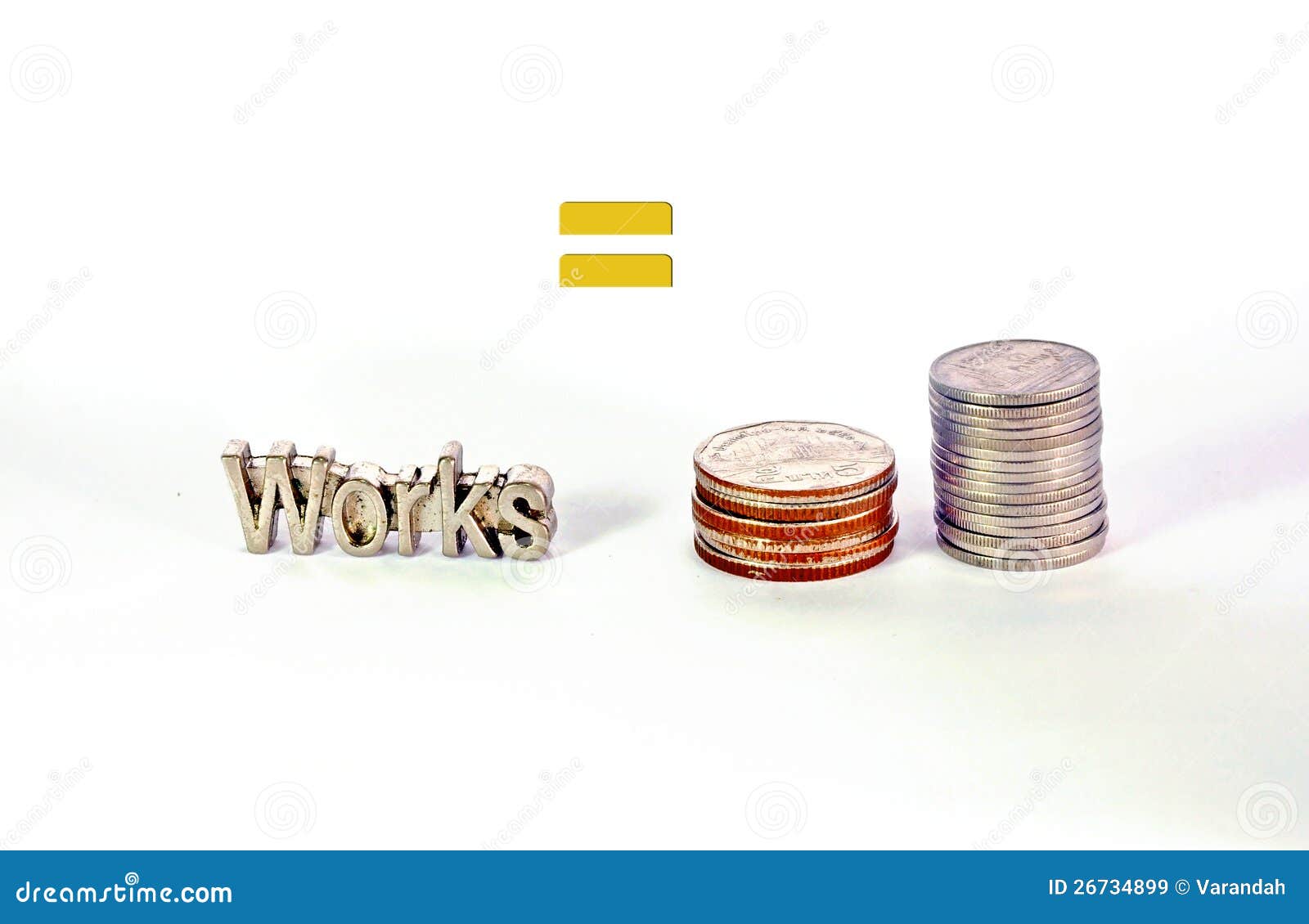 Works means getting money stock image. Image of financial - 26734899