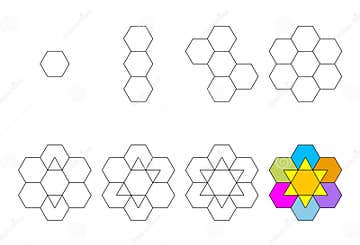 Worksheet Easy Guide To Drawing Pattern. Simple Step by Step Drawing ...