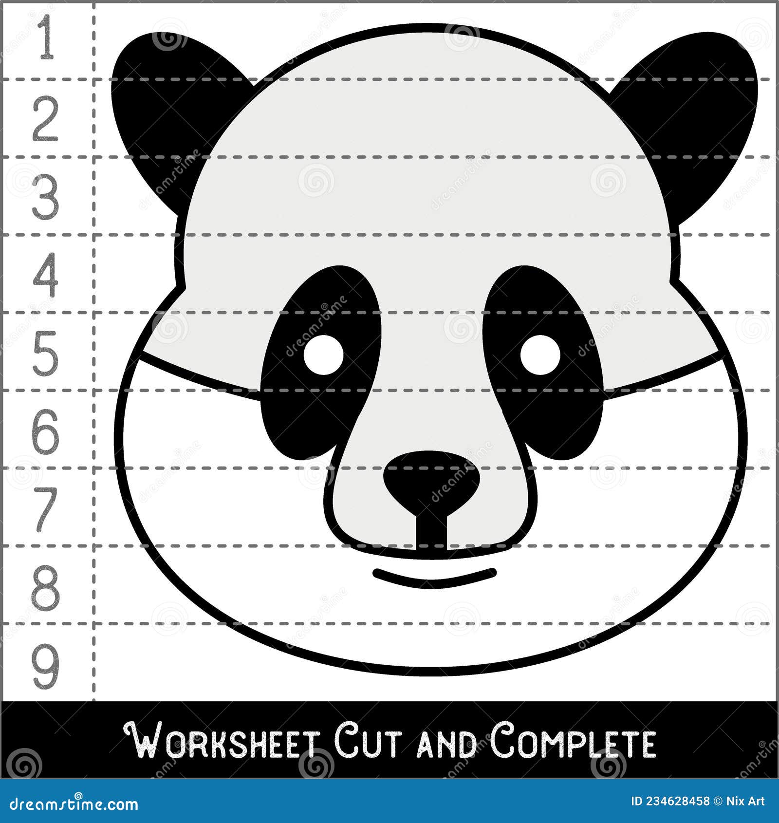 Worksheet. Game for Kids, Children. Math Puzzles. Cut and Complete ...