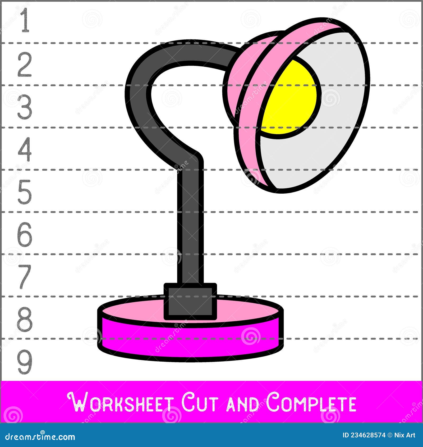 Study Lamp Vektor Icon Or Logo Cartoon Vector | CartoonDealer.com ...