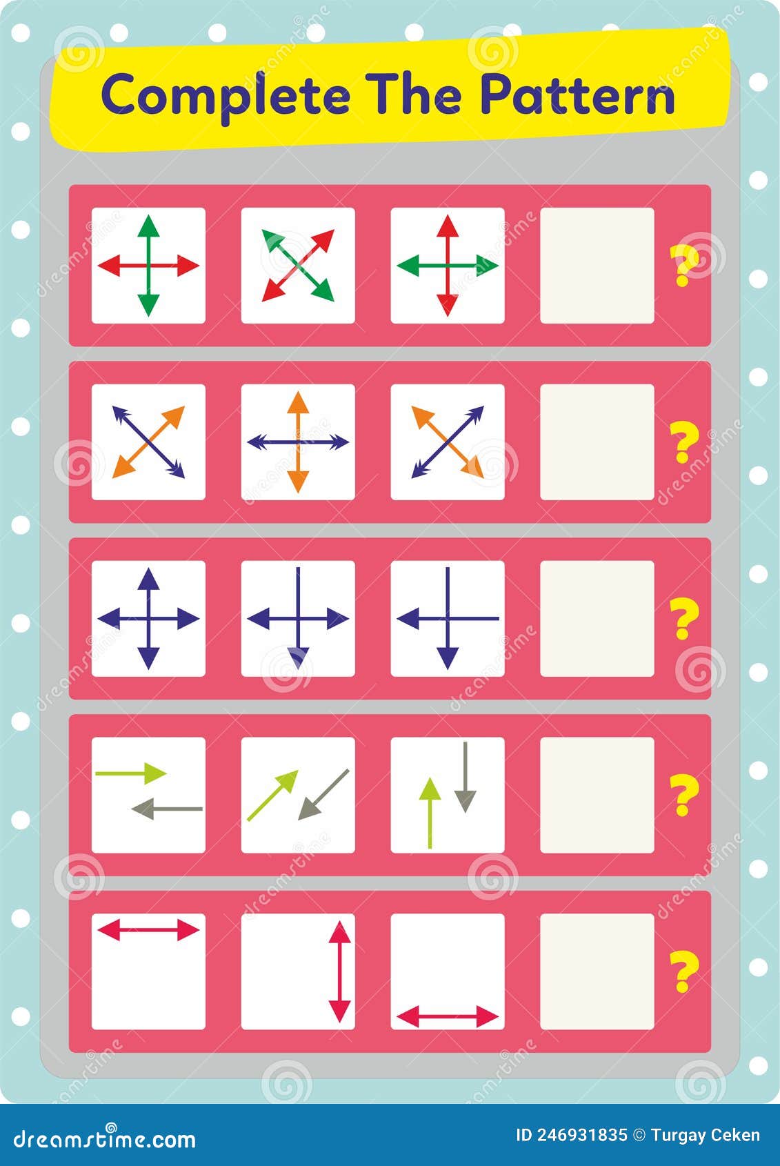 Pattern Activity For Kids And Family. Royalty-Free Stock Photography ...