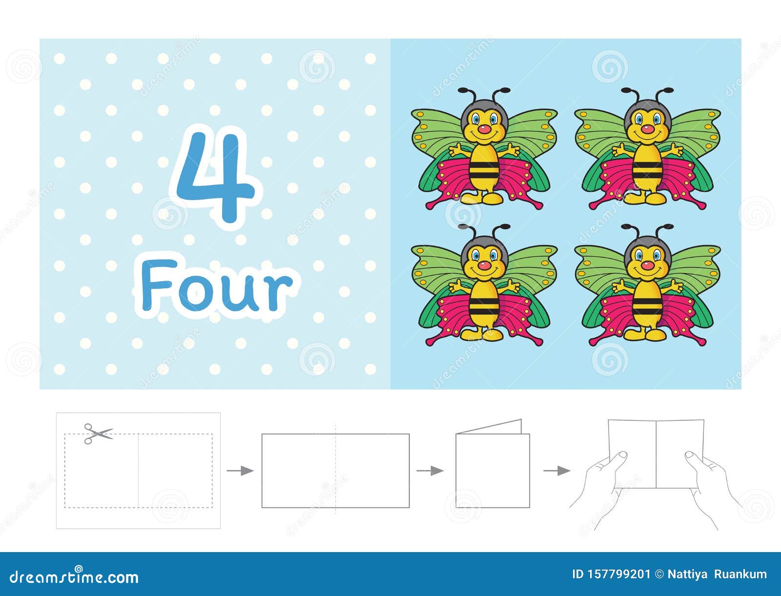 Worksheet For Kindergarten Kids, Count The Number Of Objects, Learn The ...