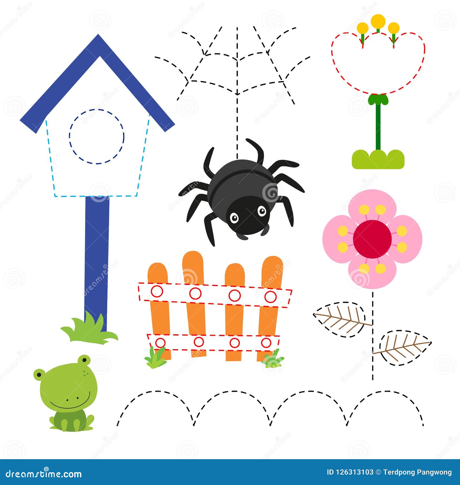Worksheet Vector Design for Kid Stock Illustration - Illustration of ...