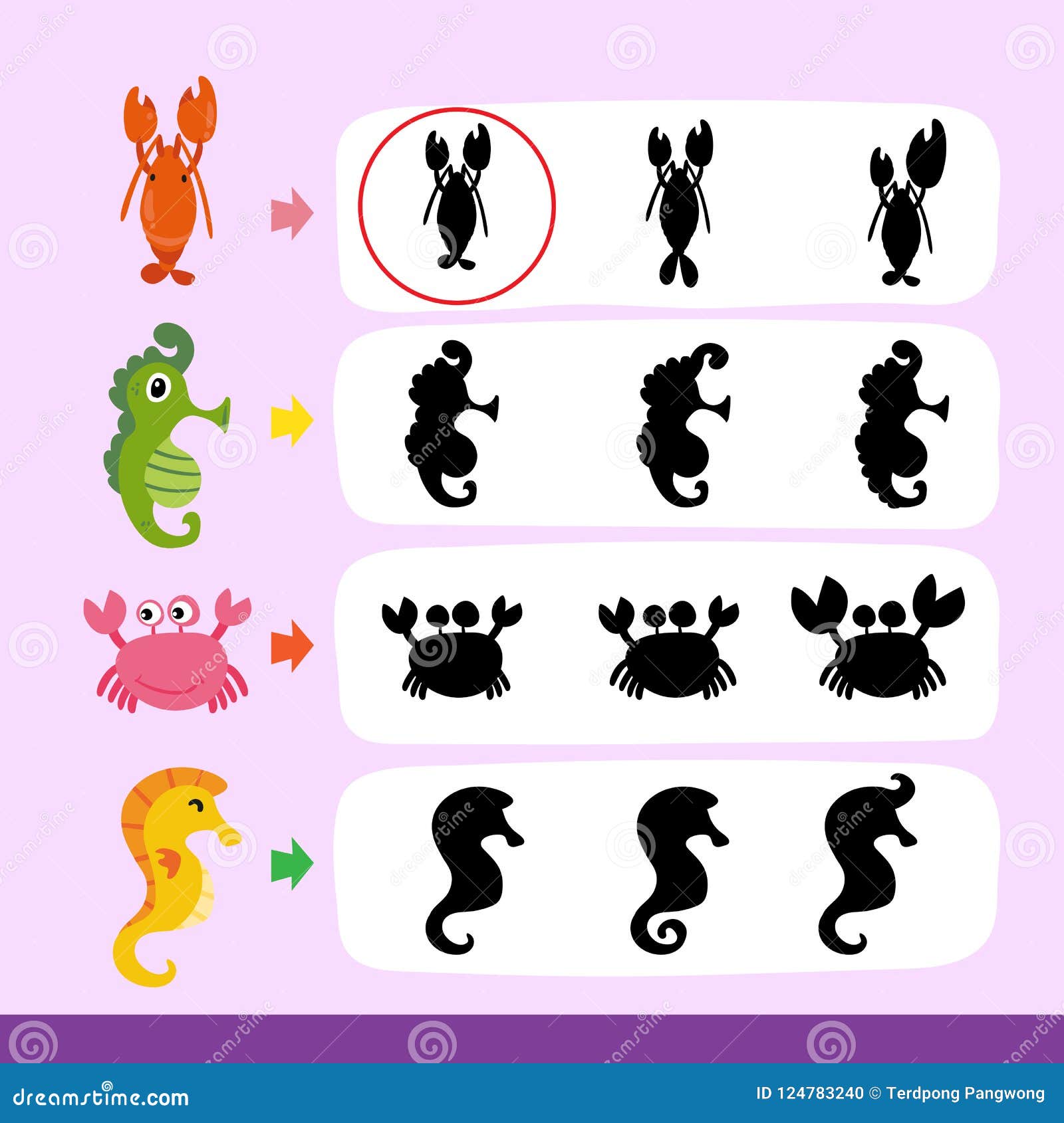 Worksheet Vector Design for Kid Stock Vector - Illustration of group ...