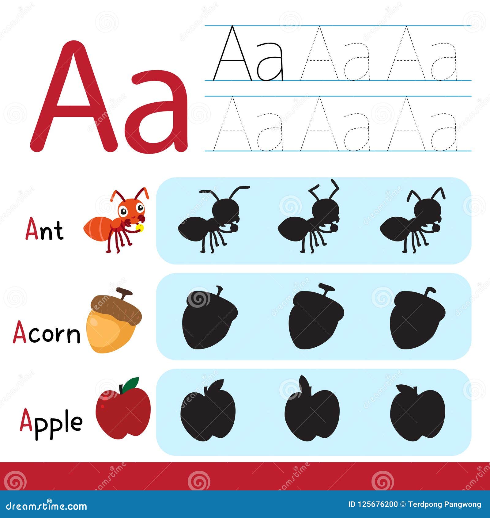 Worksheet Vector Design for Kid Stock Vector - Illustration of cute ...