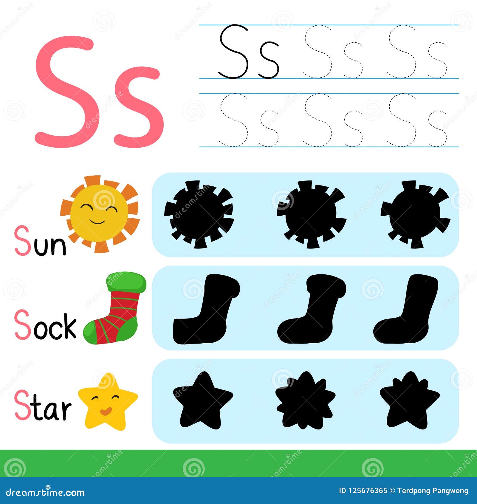 Worksheet Vector Design for Kid Stock Vector - Illustration of children ...