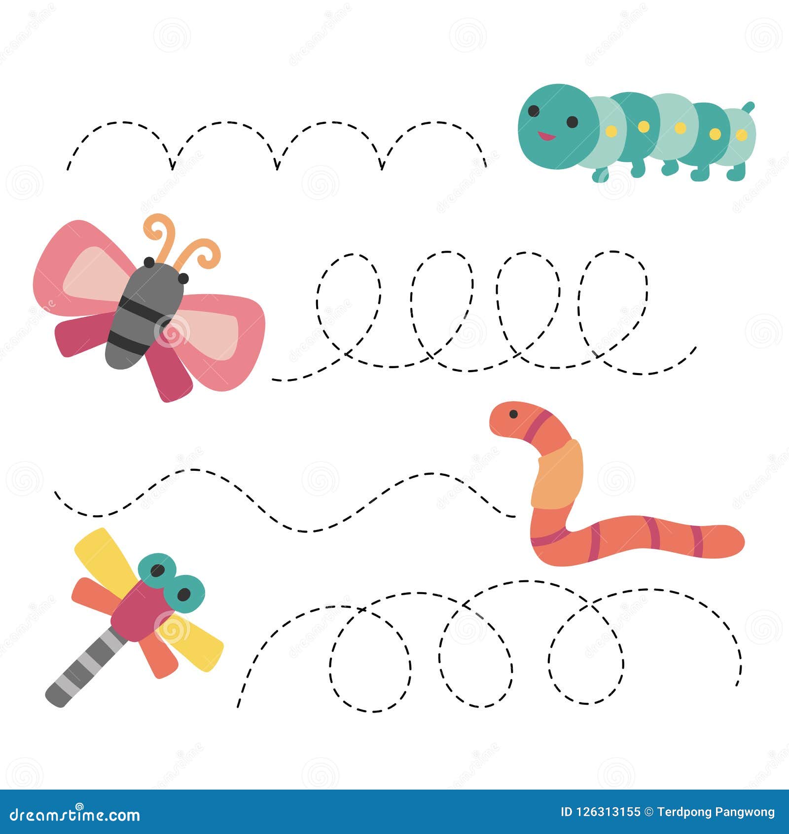 Worksheet Vector Design for Kid Stock Illustration - Illustration of ...