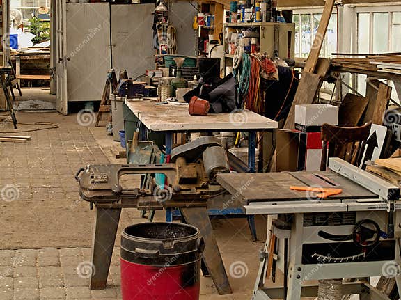 Workshop stock photo. Image of trash, inside, fixing - 14317842