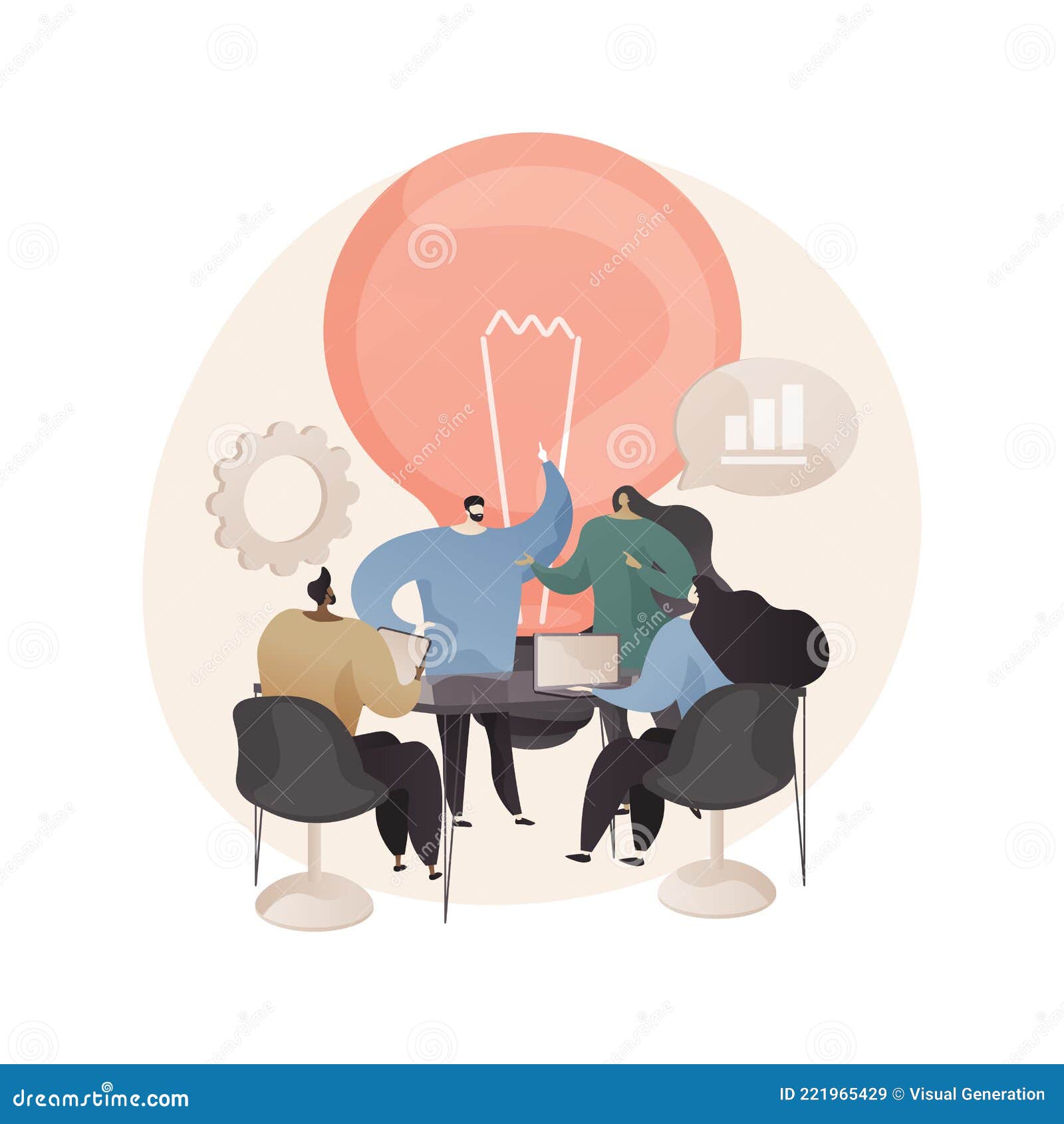 Workshop Abstract Concept Vector Illustration. Stock Vector ...