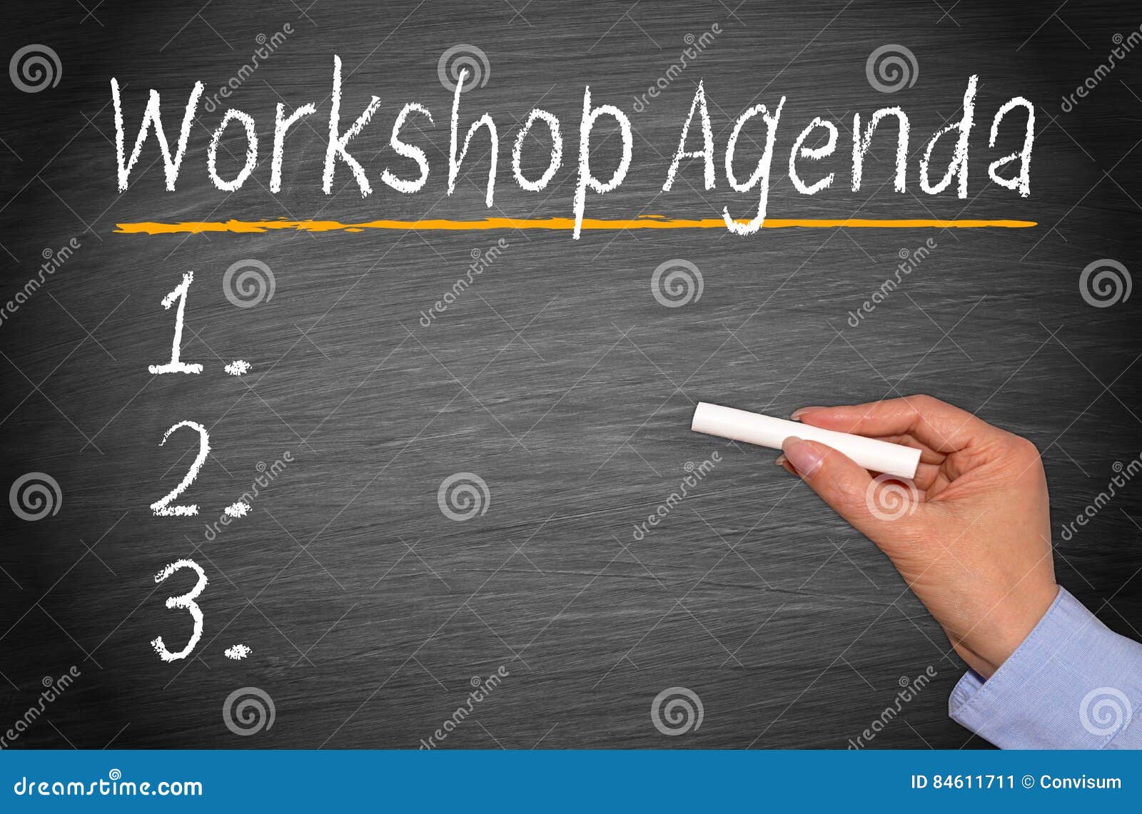 Workshop Agenda stock image. Image of concept, blackboard - 84611711