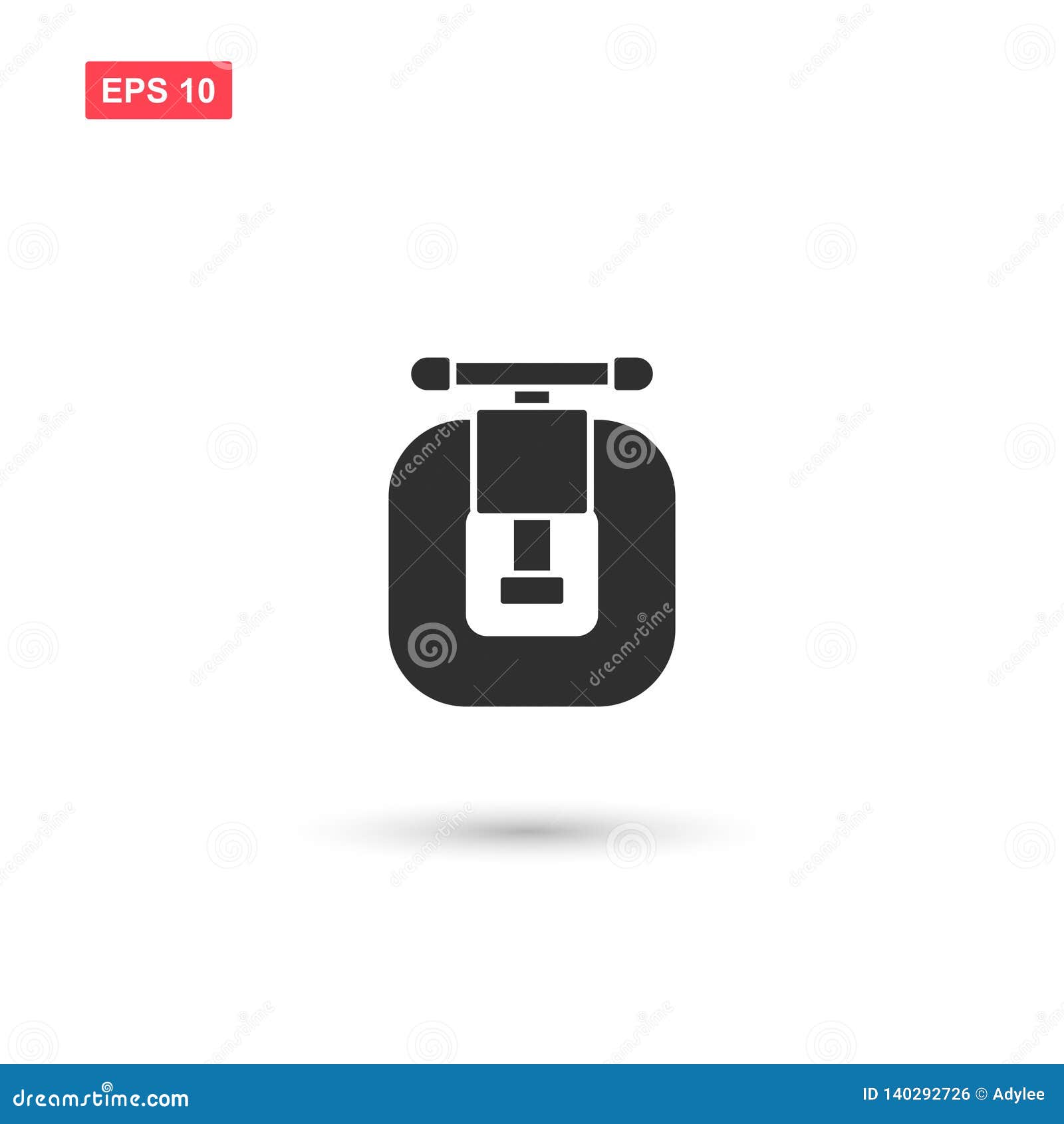 Workshop Bench Vise, Clamp Line Icon, Outline Vector Sign, Linear Style ...