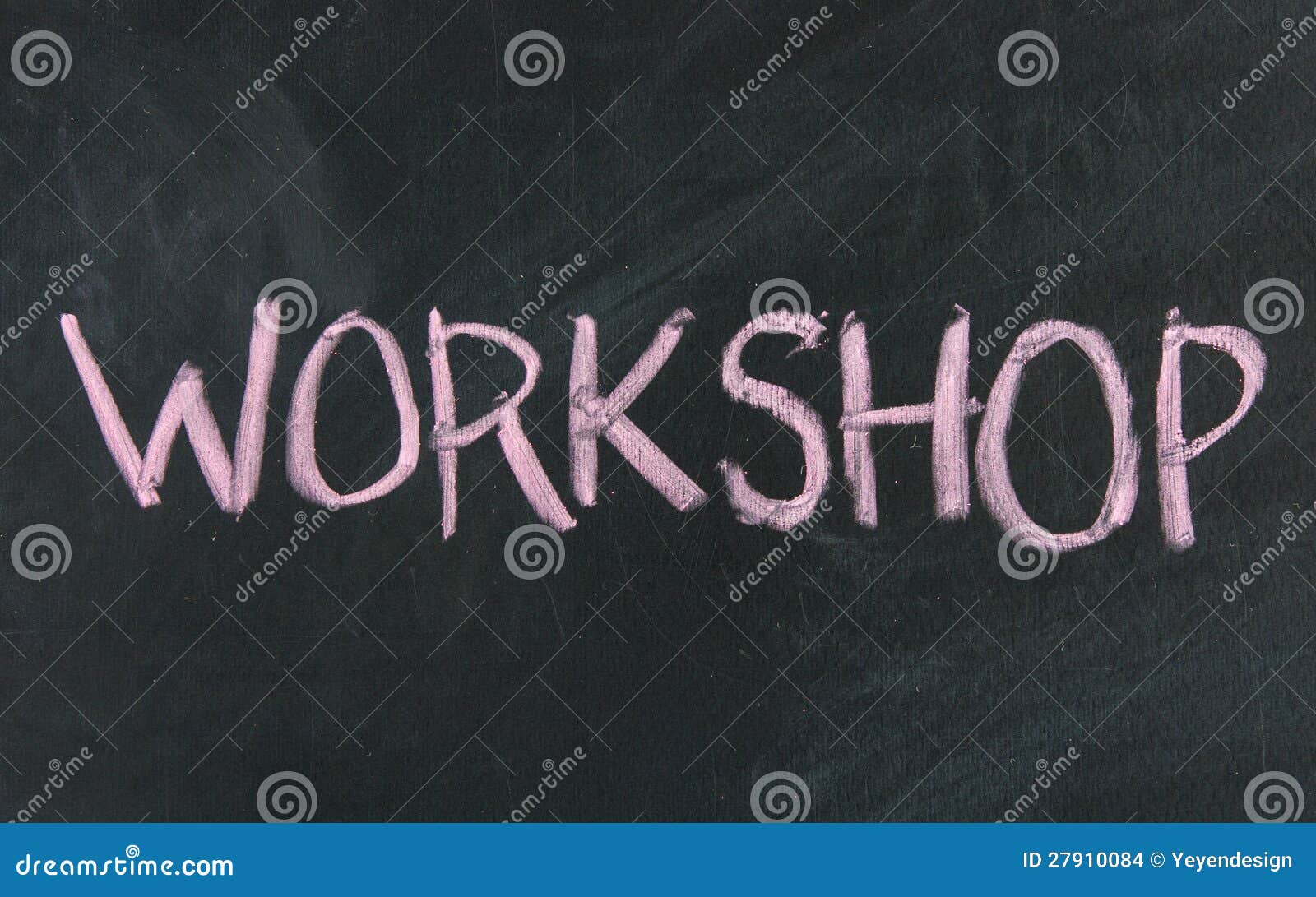 Workshop blackboard sign stock photo. Image of education - 27910084