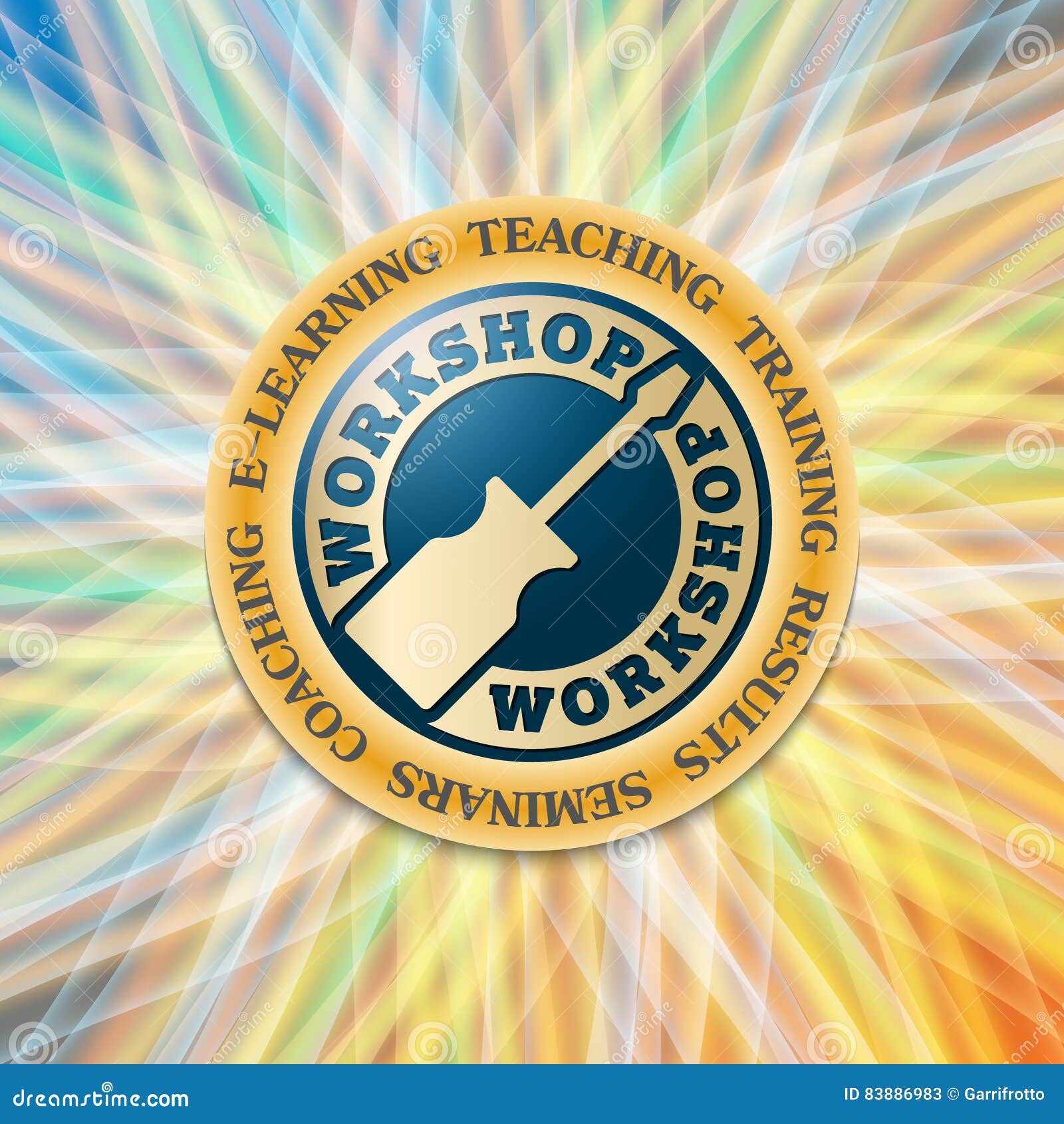 Workshop stock vector. Illustration of effects, training - 83886983