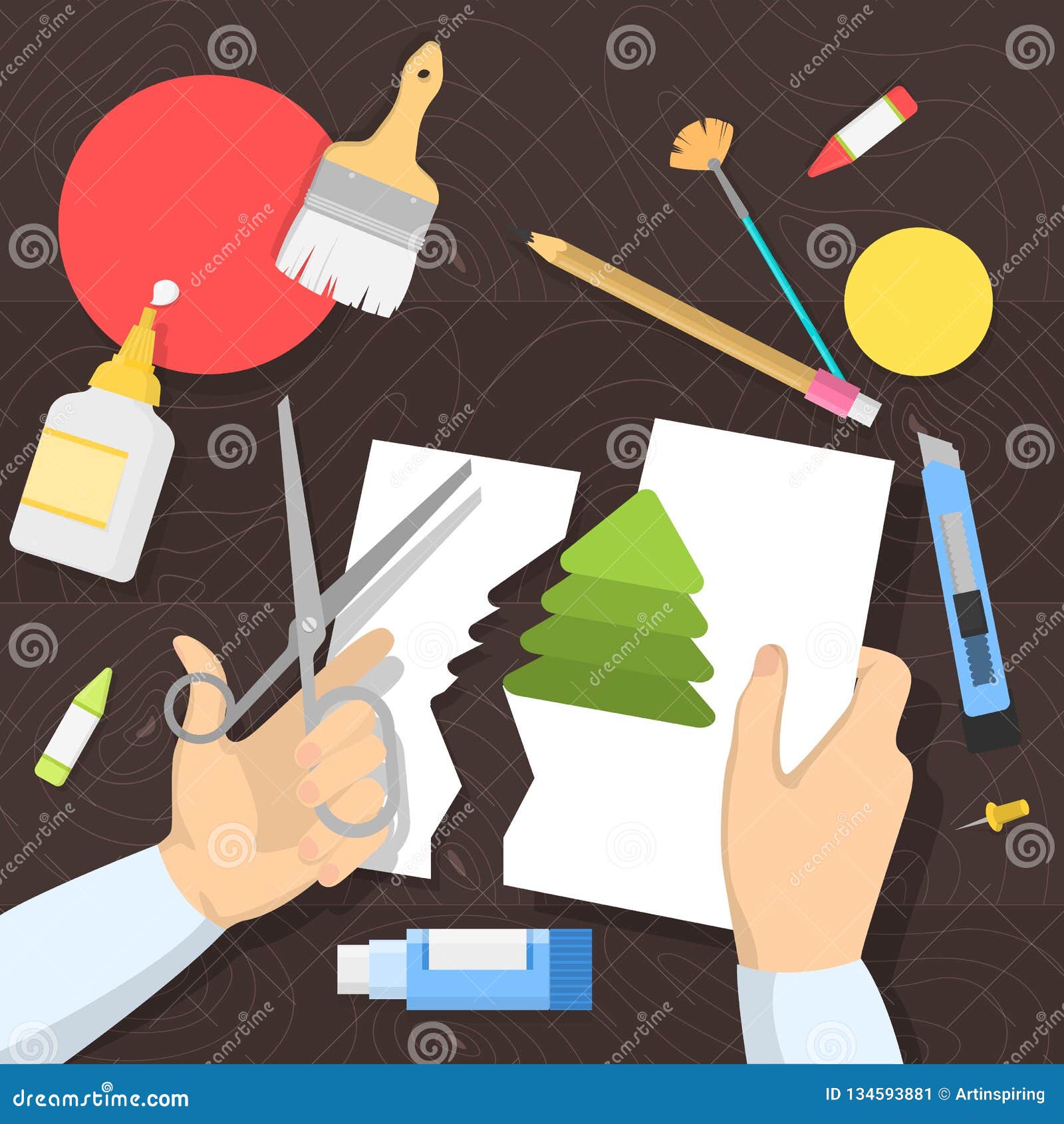 Workshop Concept. Idea of Education and Creativity Stock Vector ...