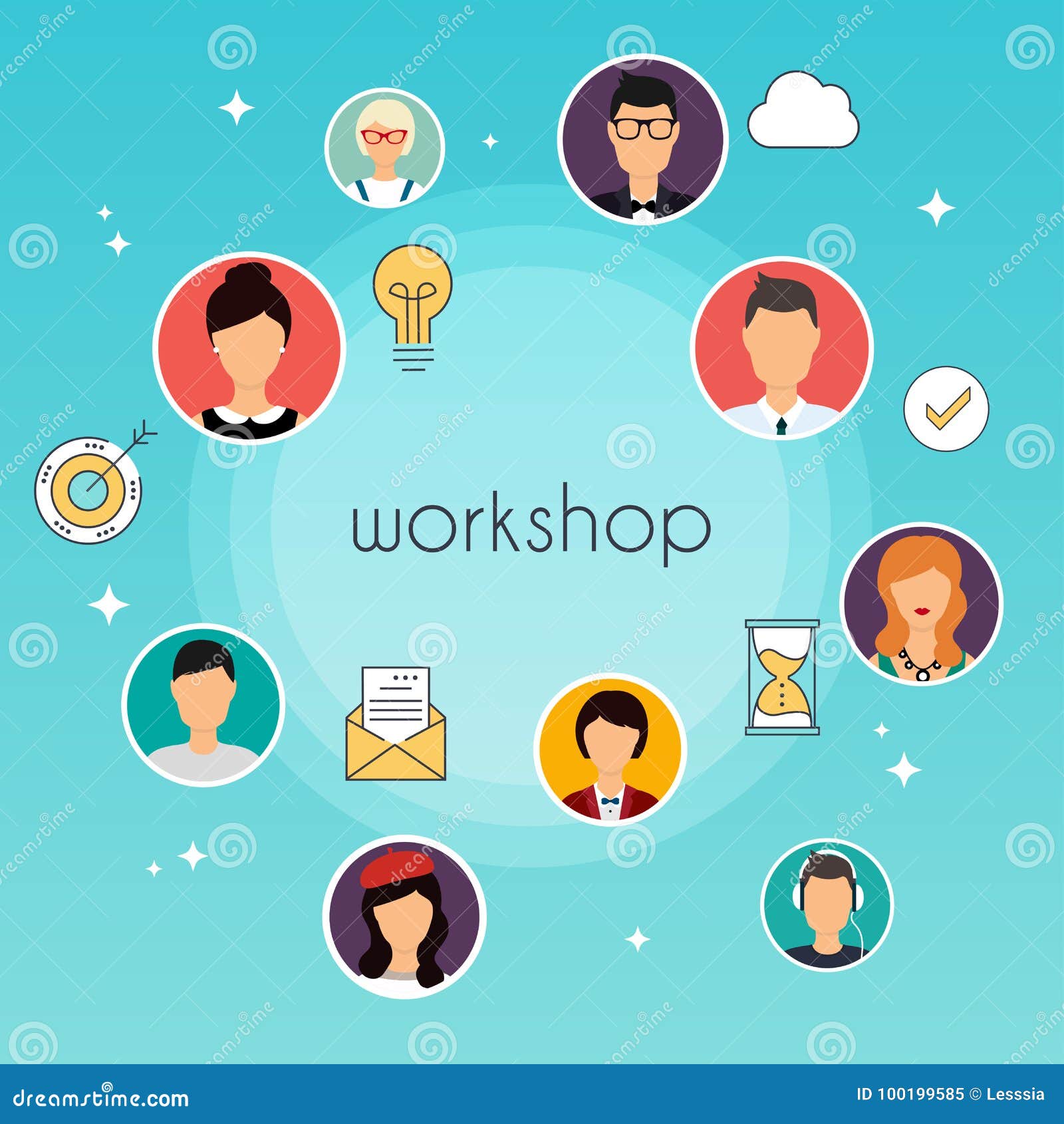 Workshop Concept Illustration. Team Building, Workshop, Training Stock ...