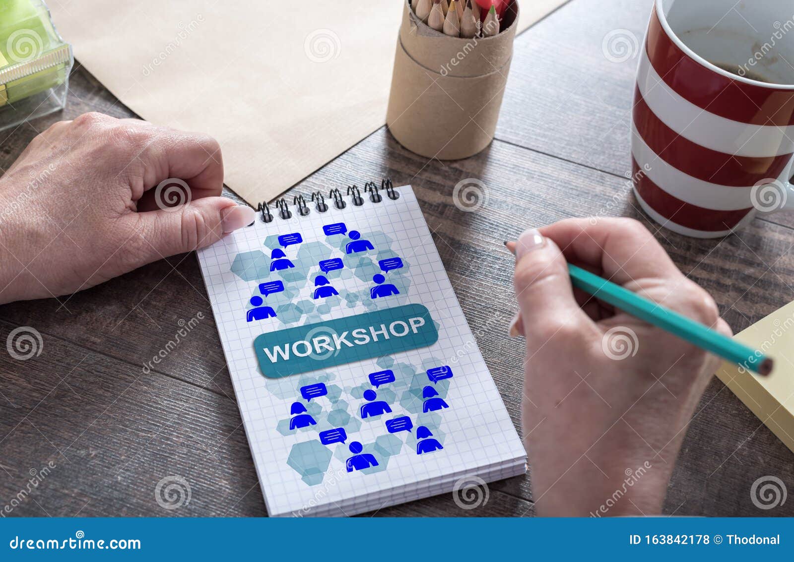 Workshop Concept on a Notepad Stock Photo - Image of coach, leadership ...