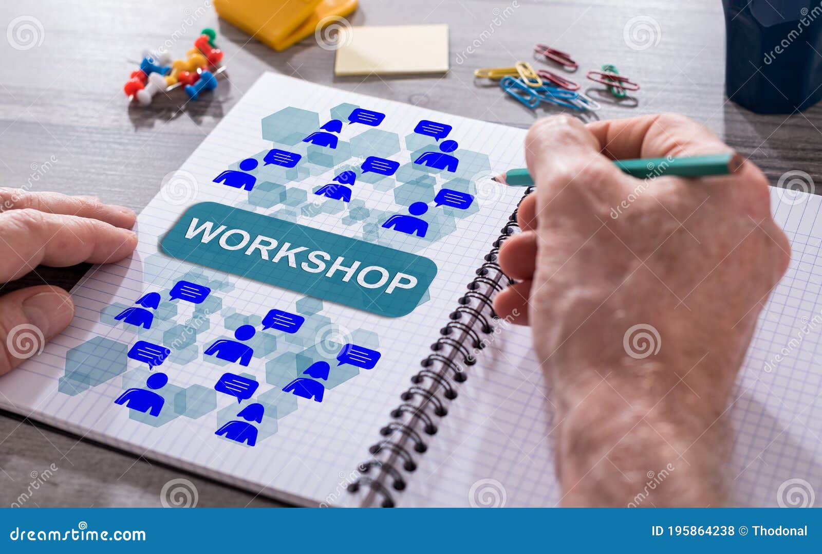 Workshop Concept on a Notepad Stock Photo - Image of workshops, work ...