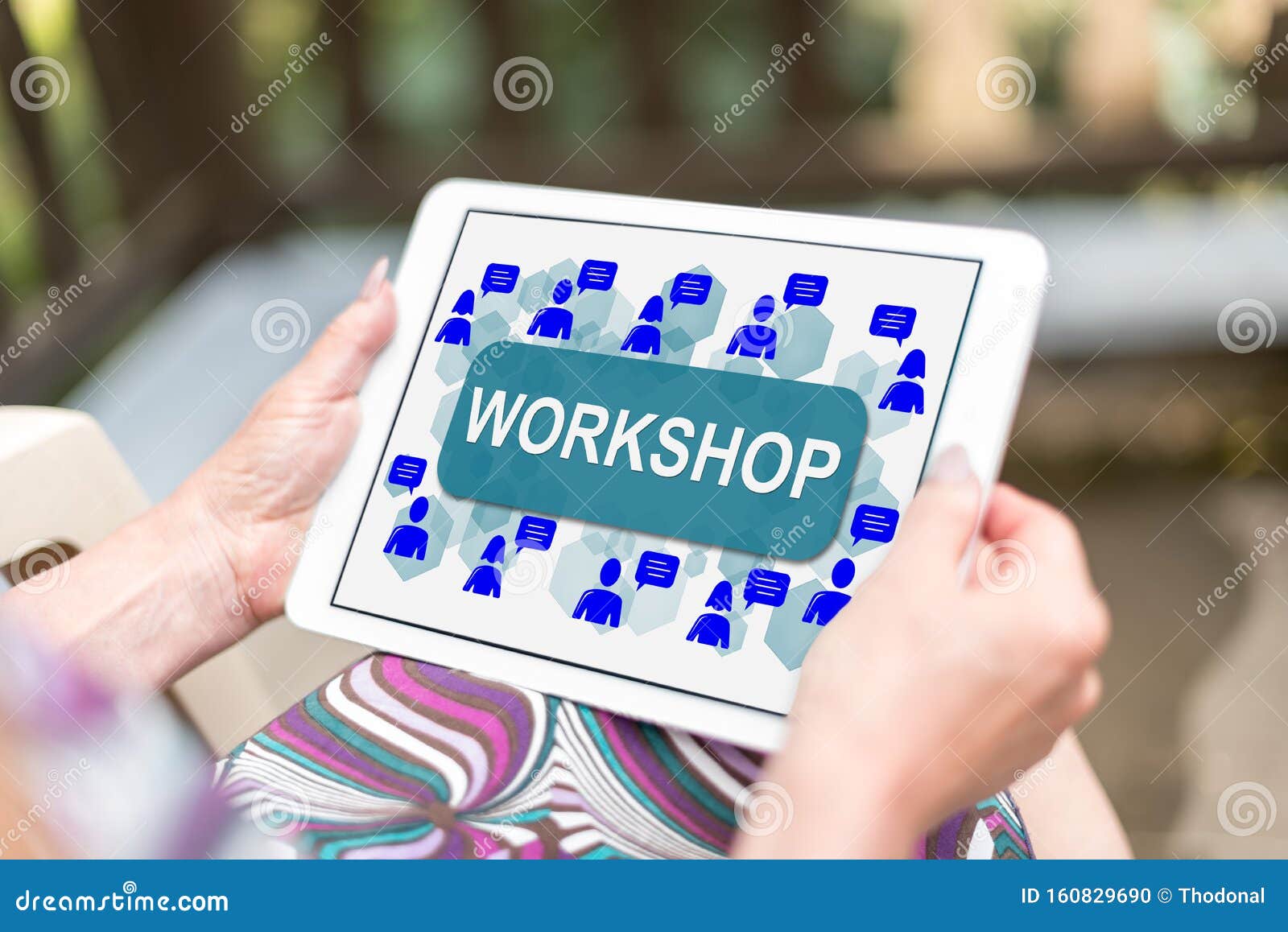 Workshop Concept on a Tablet Stock Photo - Image of education ...