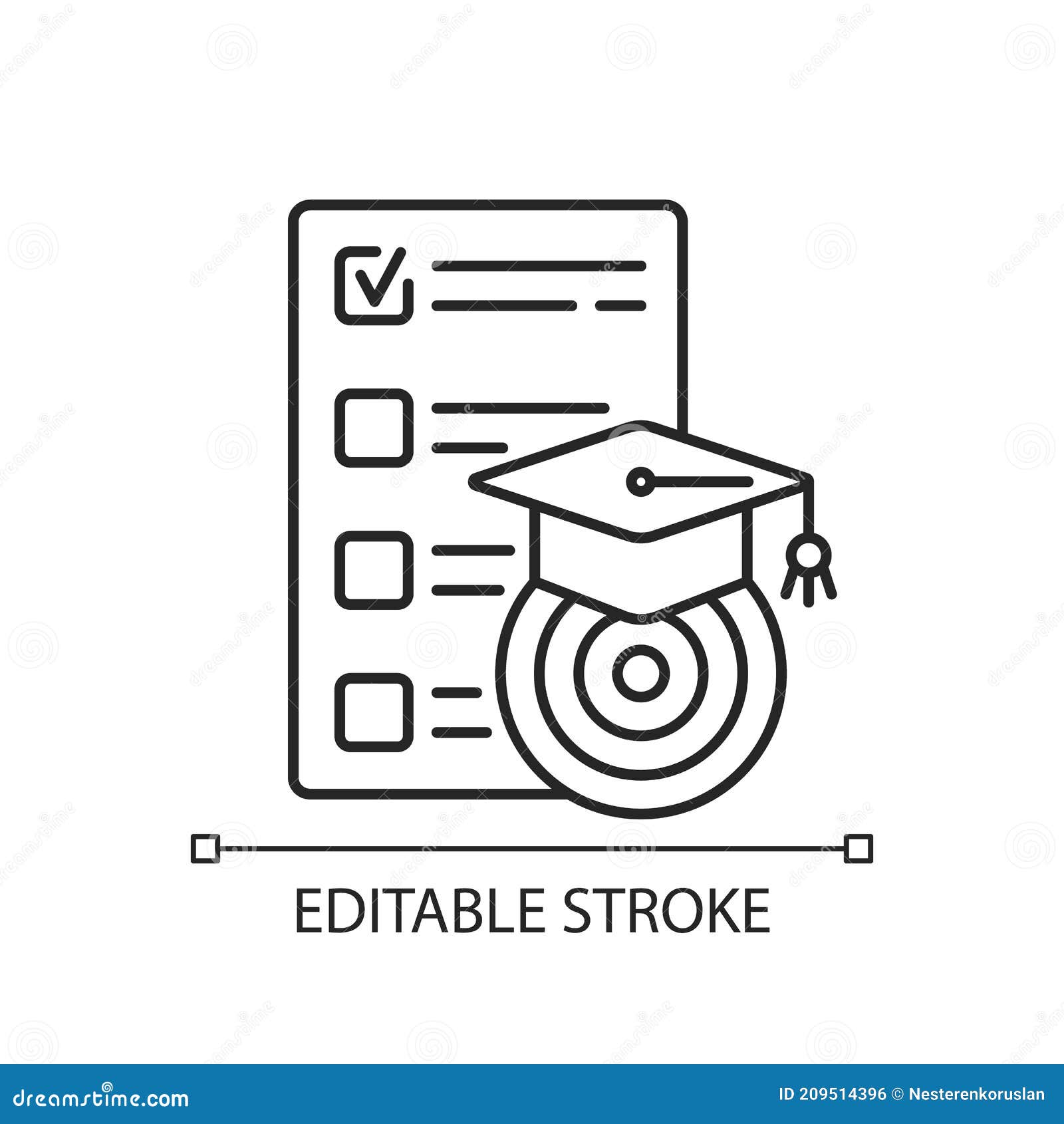 Workshop goals linear icon stock vector. Illustration of management ...