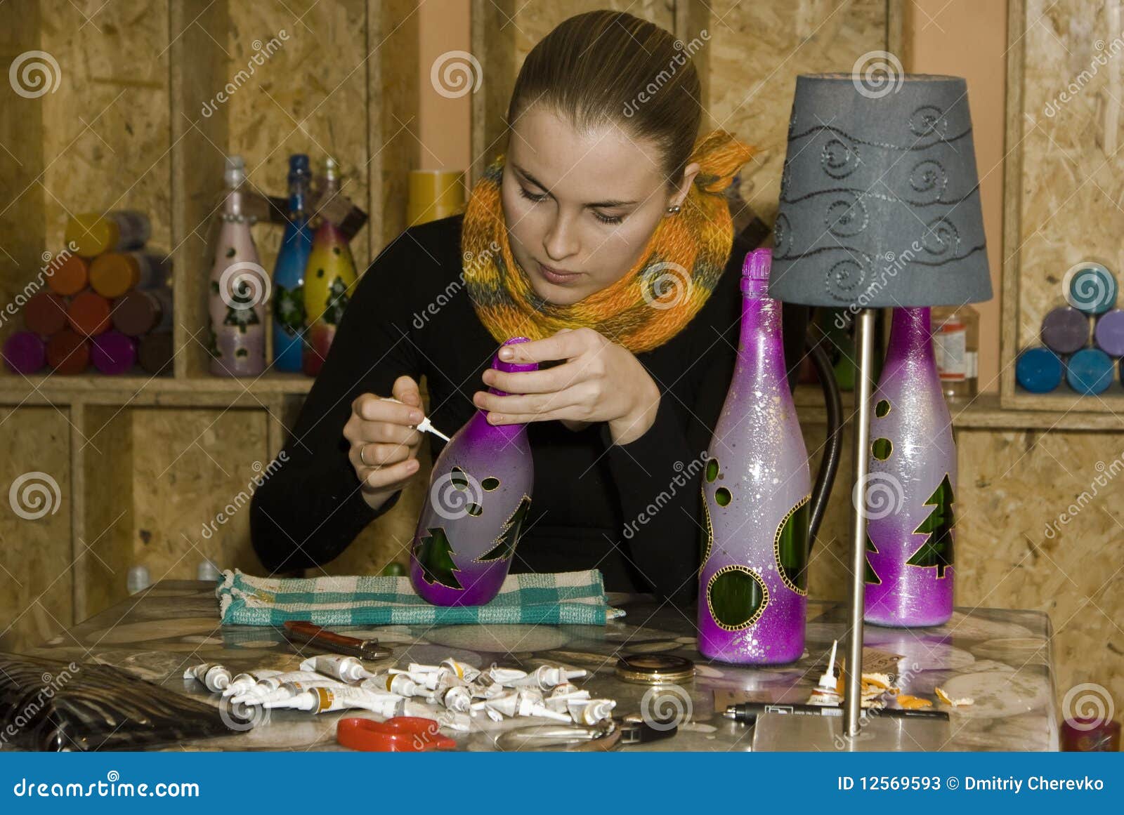 In the Workshop, Hand-made Decorative Items Stock Image - Image of ...