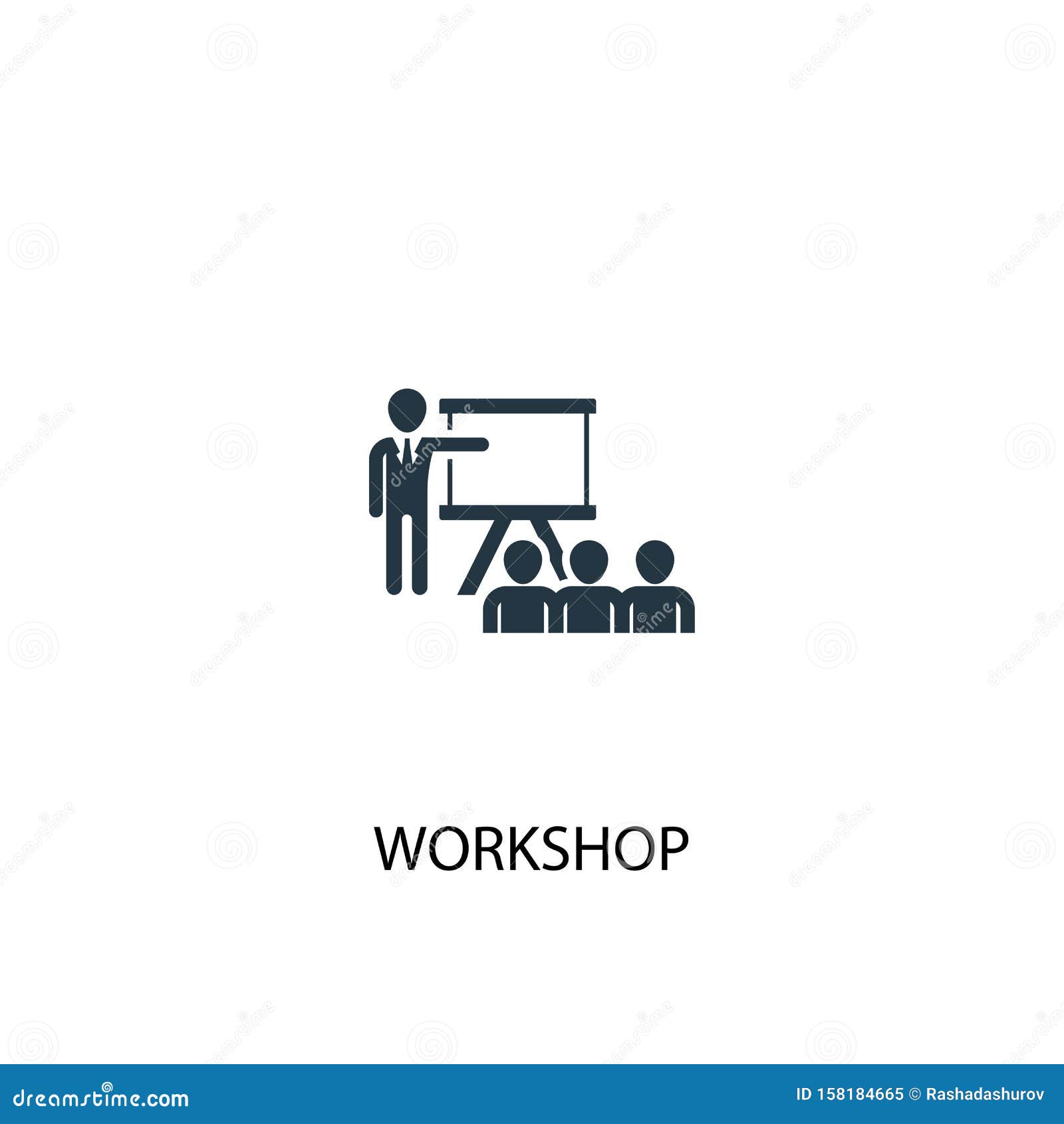 Workshop Icon. Simple Element Stock Vector - Illustration of conference ...