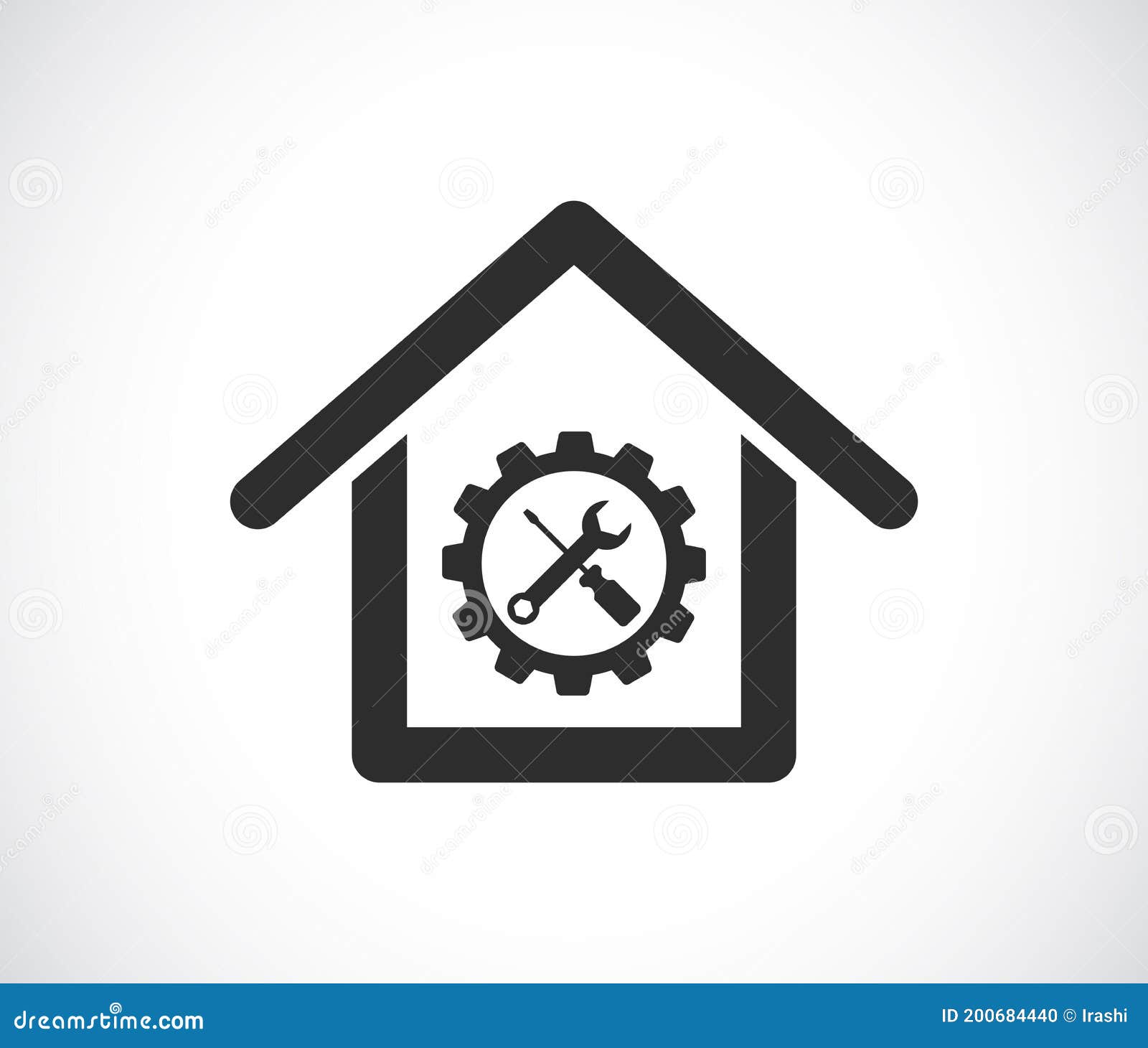 Workshop Icon Vector Design Stock Vector - Illustration of maintenance ...
