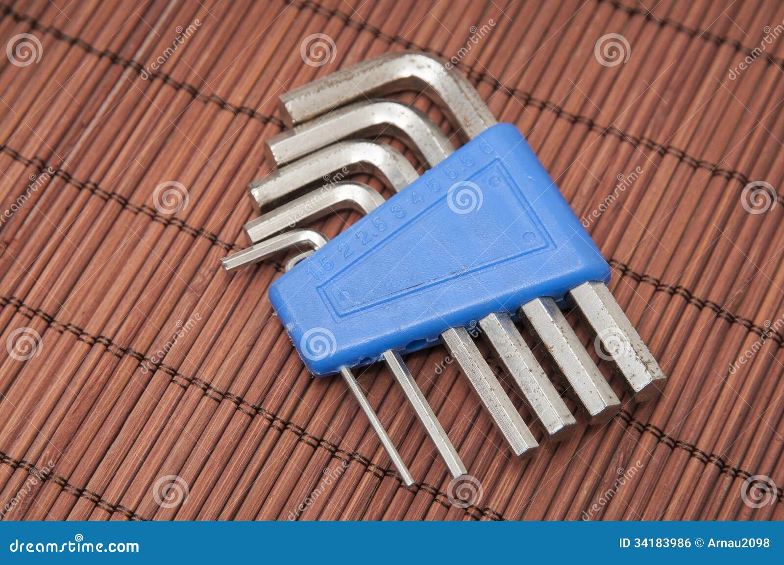Workshop keys stock photo. Image of blue, object, plastic - 34183986