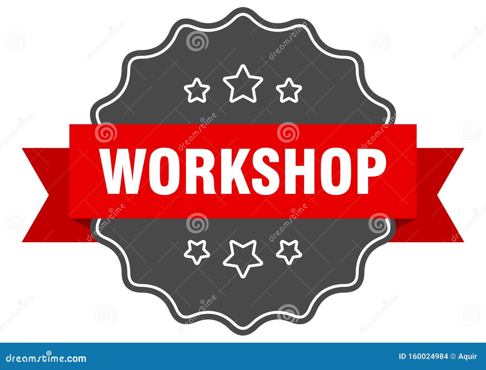 Workshop label stock vector. Illustration of sign, workshop - 160024984