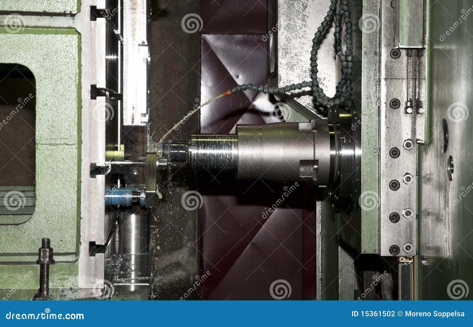 Workshop: Large Boring Machine Stock Photo - Image of production ...