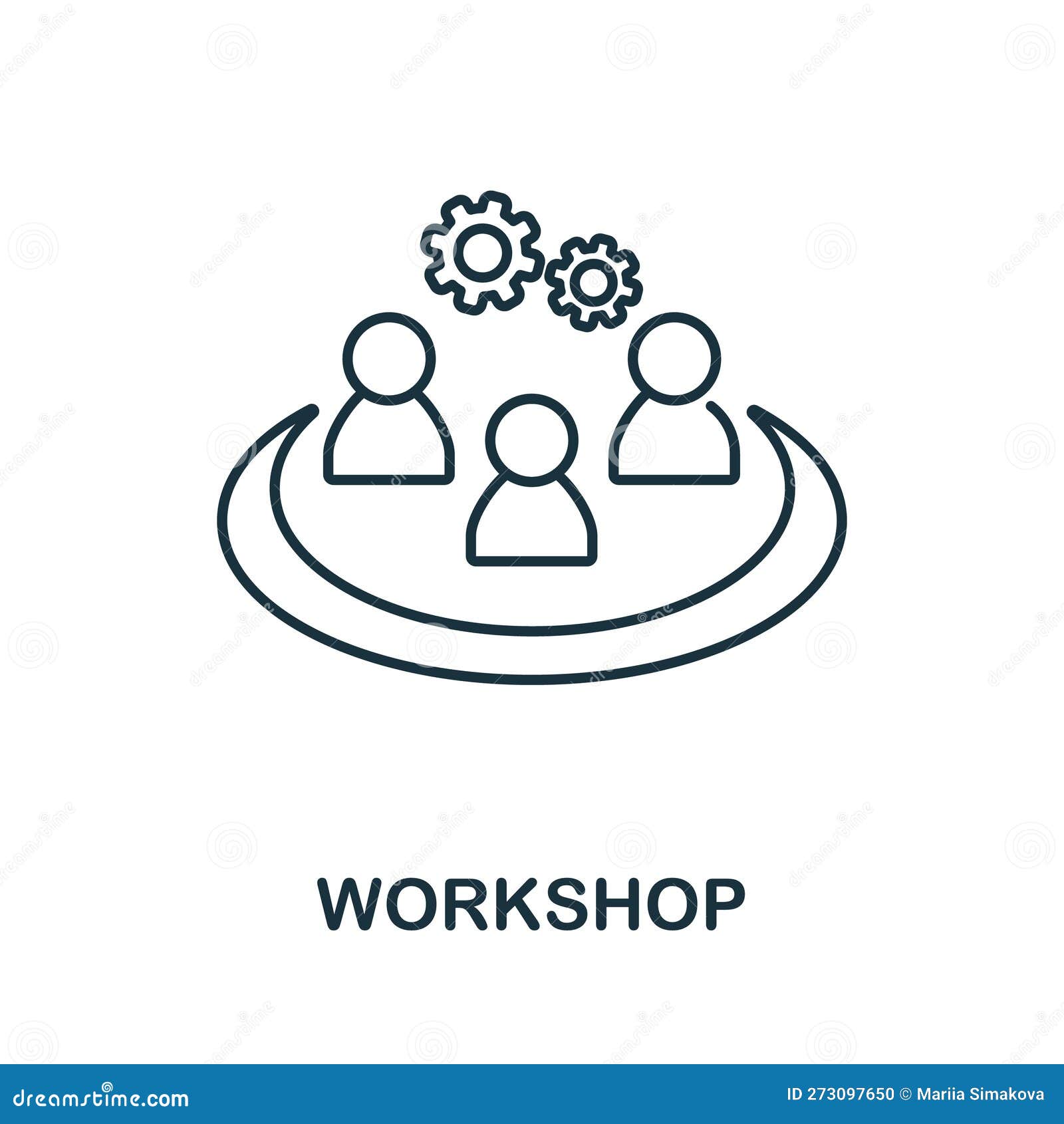 Workshop Line Icon. Simple Element from Social Activity Collection ... Workshop Line Icon. Simple Element from Social Activity Collection ...
