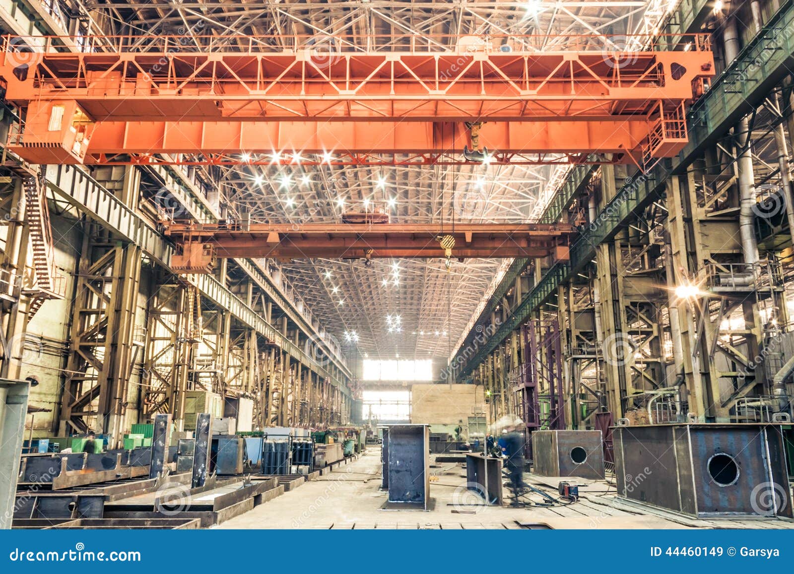 Workshop of Machinery Plant Stock Image - Image of industry, industrial ...