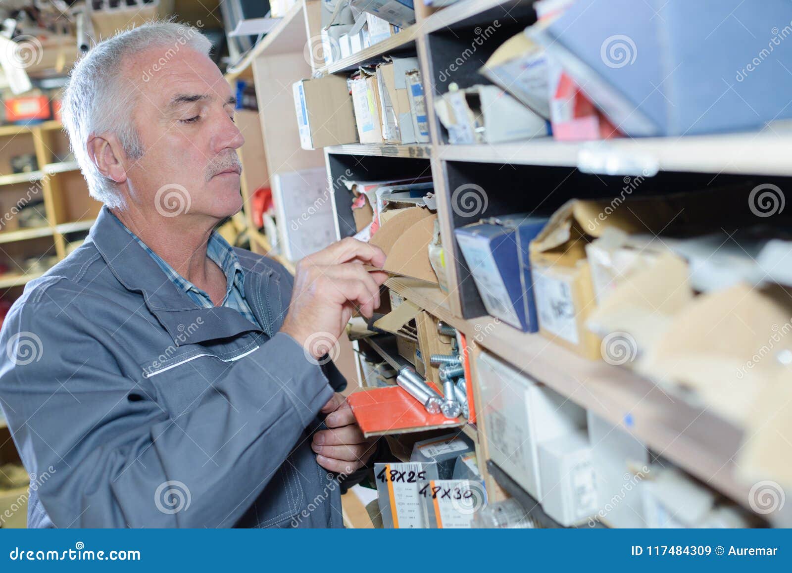 Workshop Mechanics Looking Screws Stock Image - Image of smile, bolts ...
