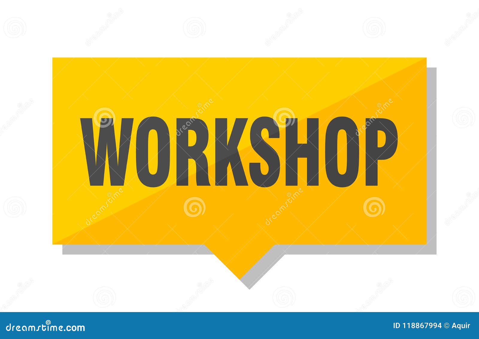 Workshop price tag stock vector. Illustration of flat - 118867994