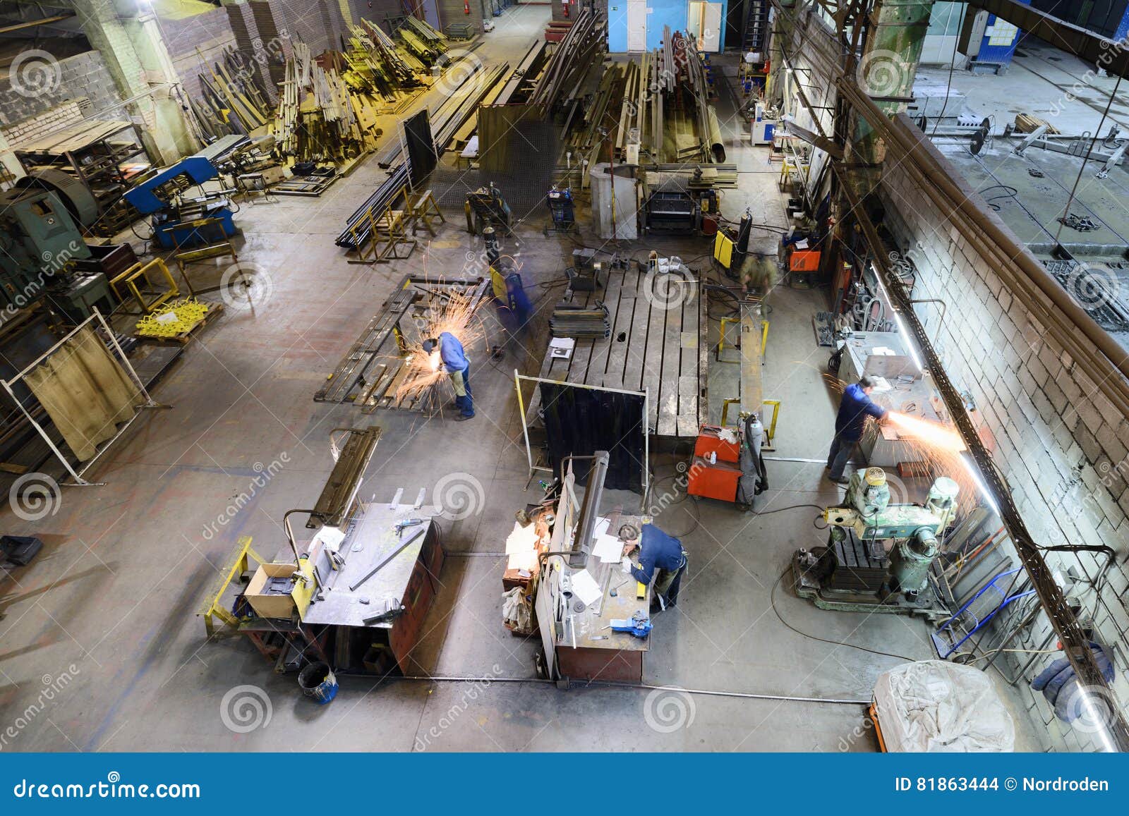 Workshop on Production of Handling Removable Devices. Editorial Stock ...