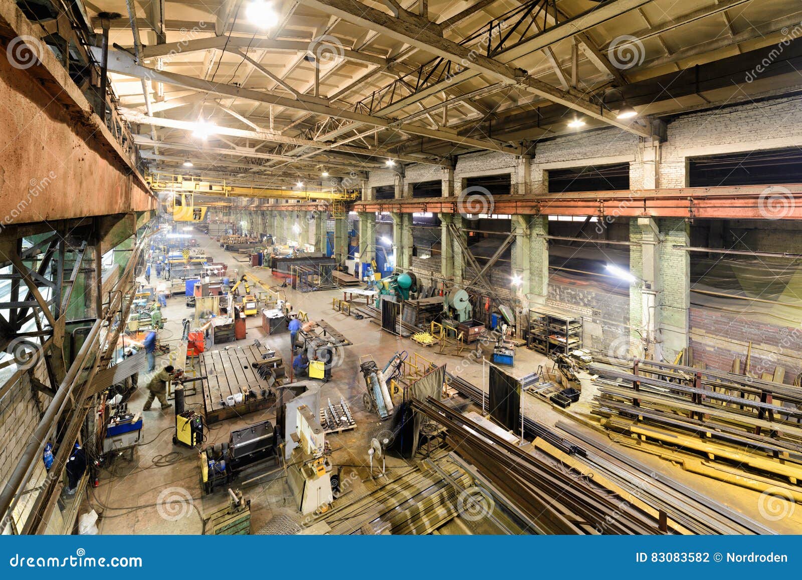 Workshop on Production of Handling Removable Devices. Stock Photo ...