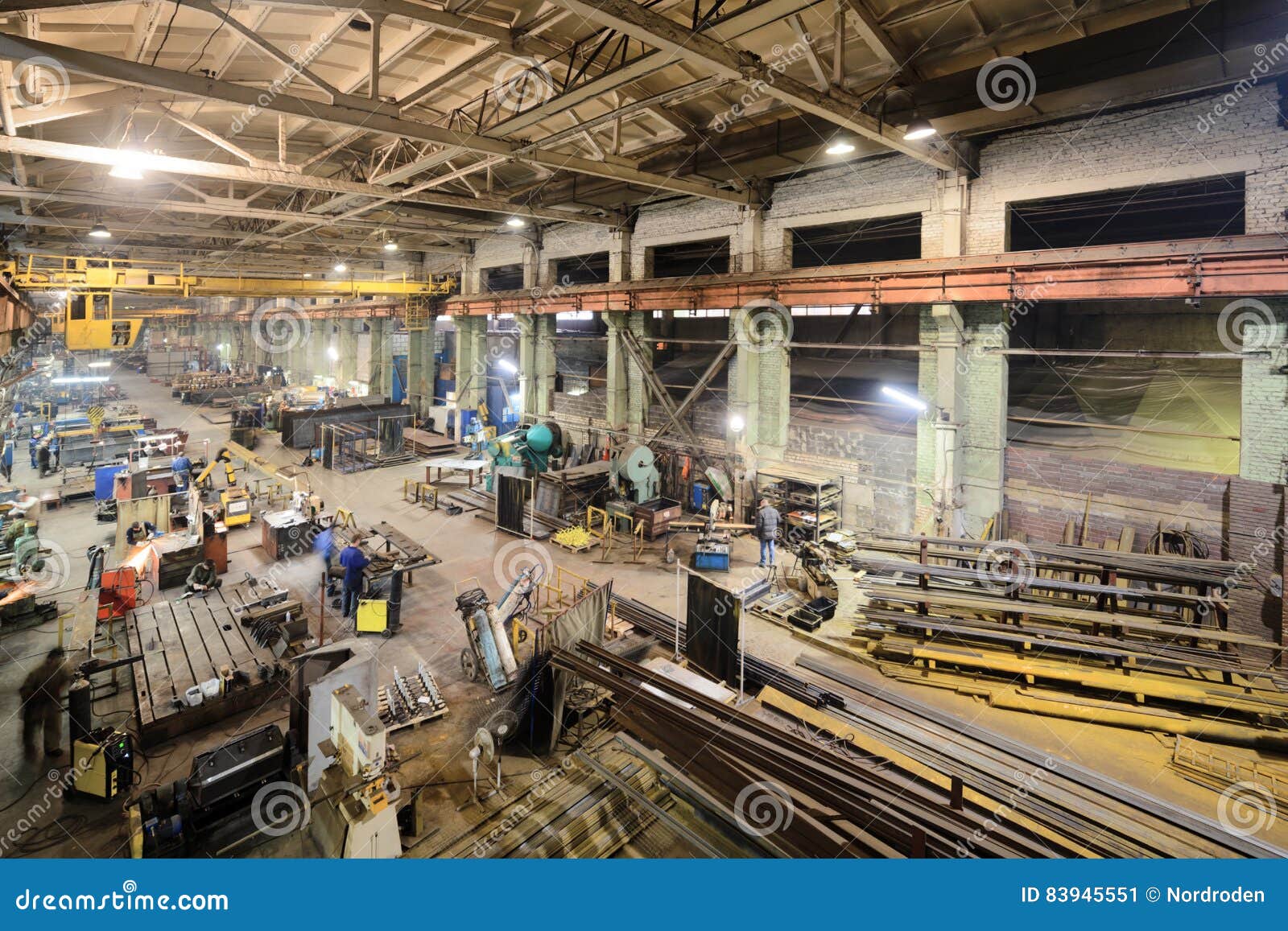 Workshop on Production of Handling Removable Devices. Stock Image ...