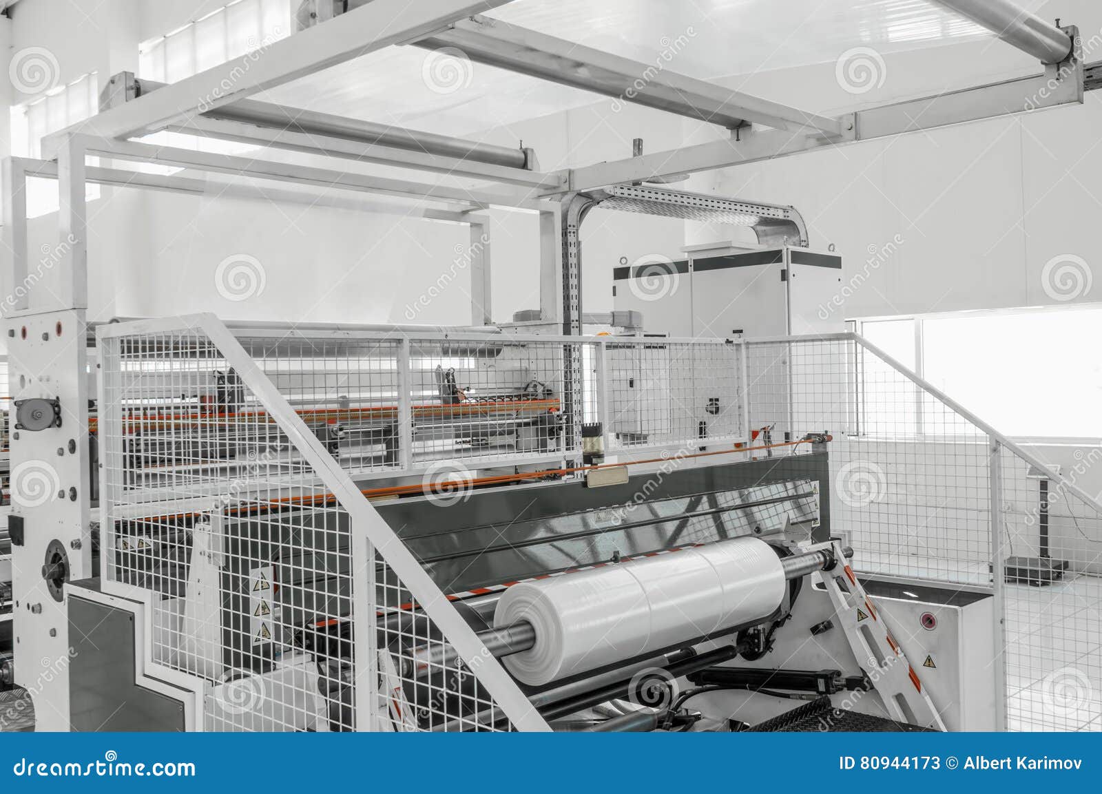 Workshop for Production of Polyethylene Stock Image - Image of ...