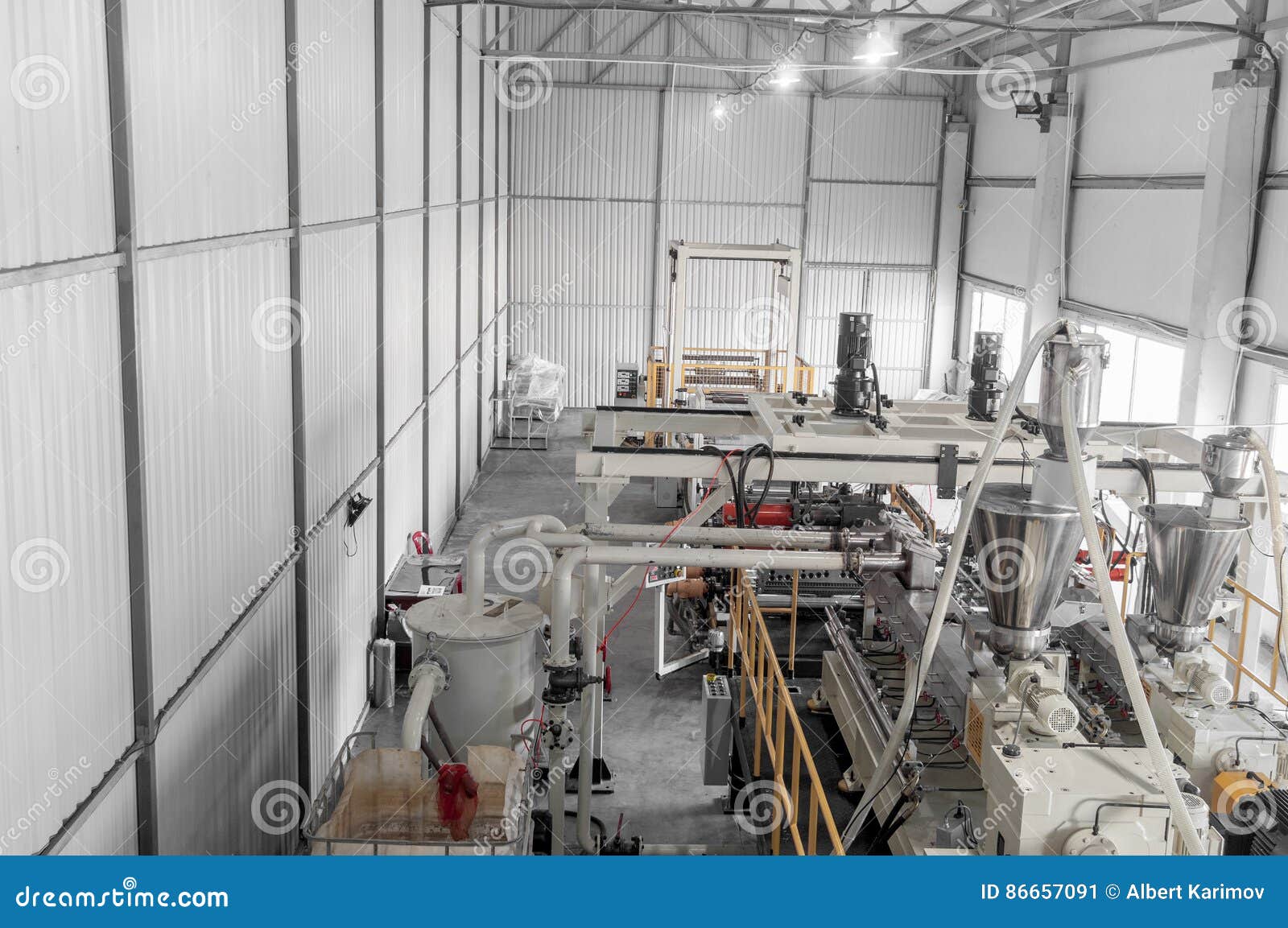 Workshop for Production of Polypropylene and Polyethylene Stock Image ...
